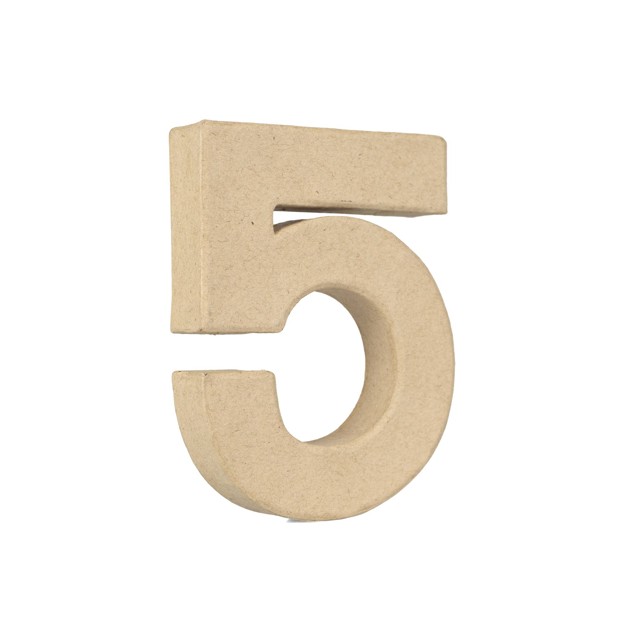 Mini Mache Number 5 10cm | Hobbycraft