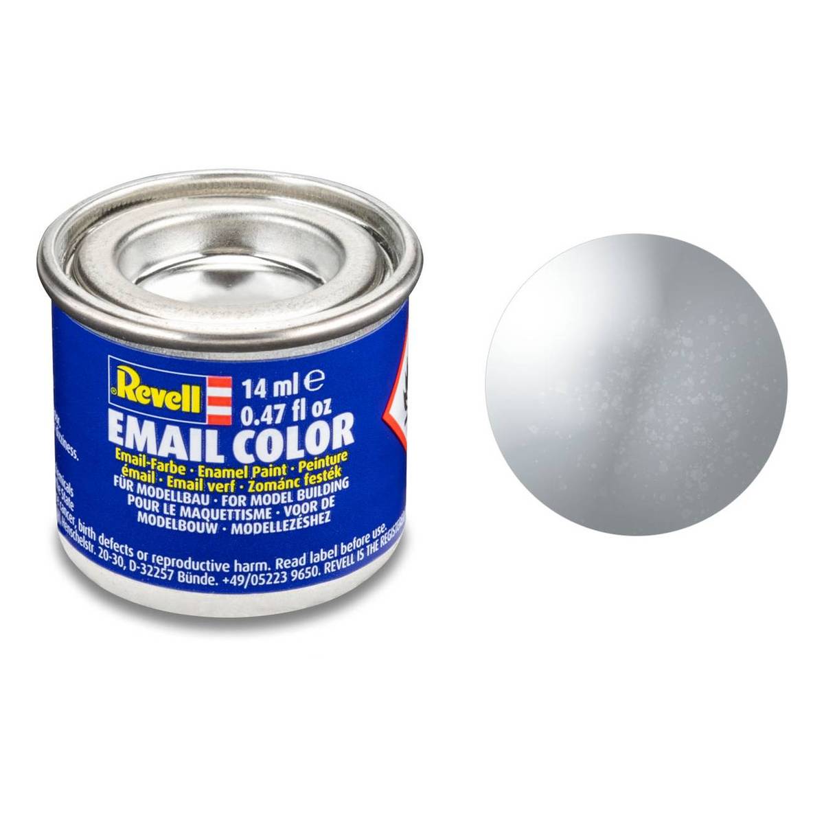 Revell Silver Metallic Enamel Paint 14ml (90) | Hobbycraft