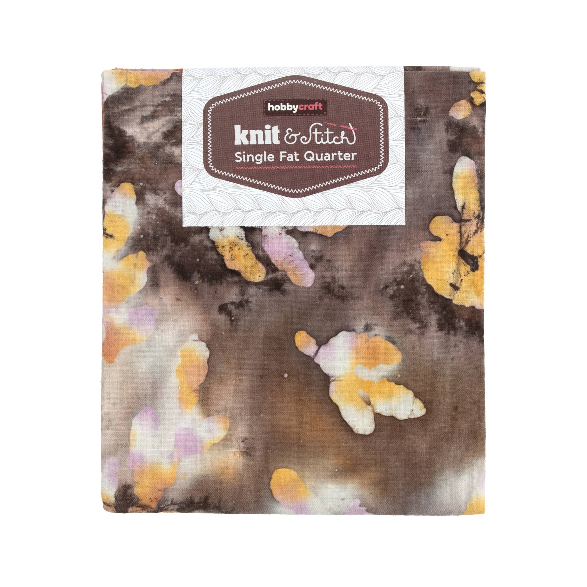 Brown Mix Batik Single Cotton Fat Quarter | Hobbycraft