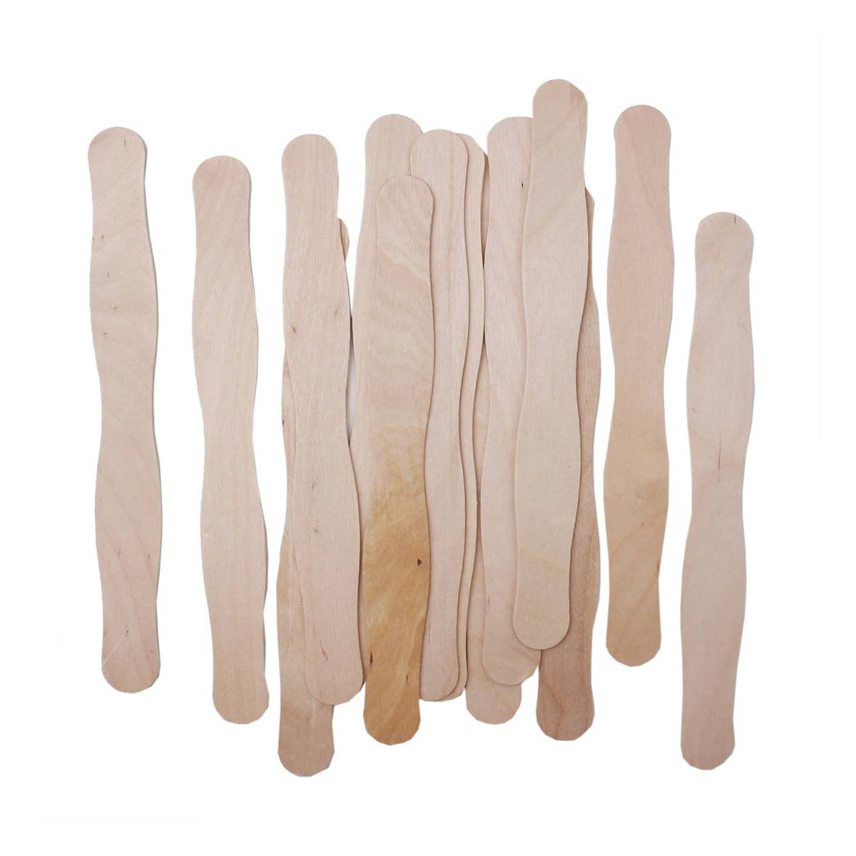 Wavy Wooden Craft Sticks 50 Pack | Hobbycraft