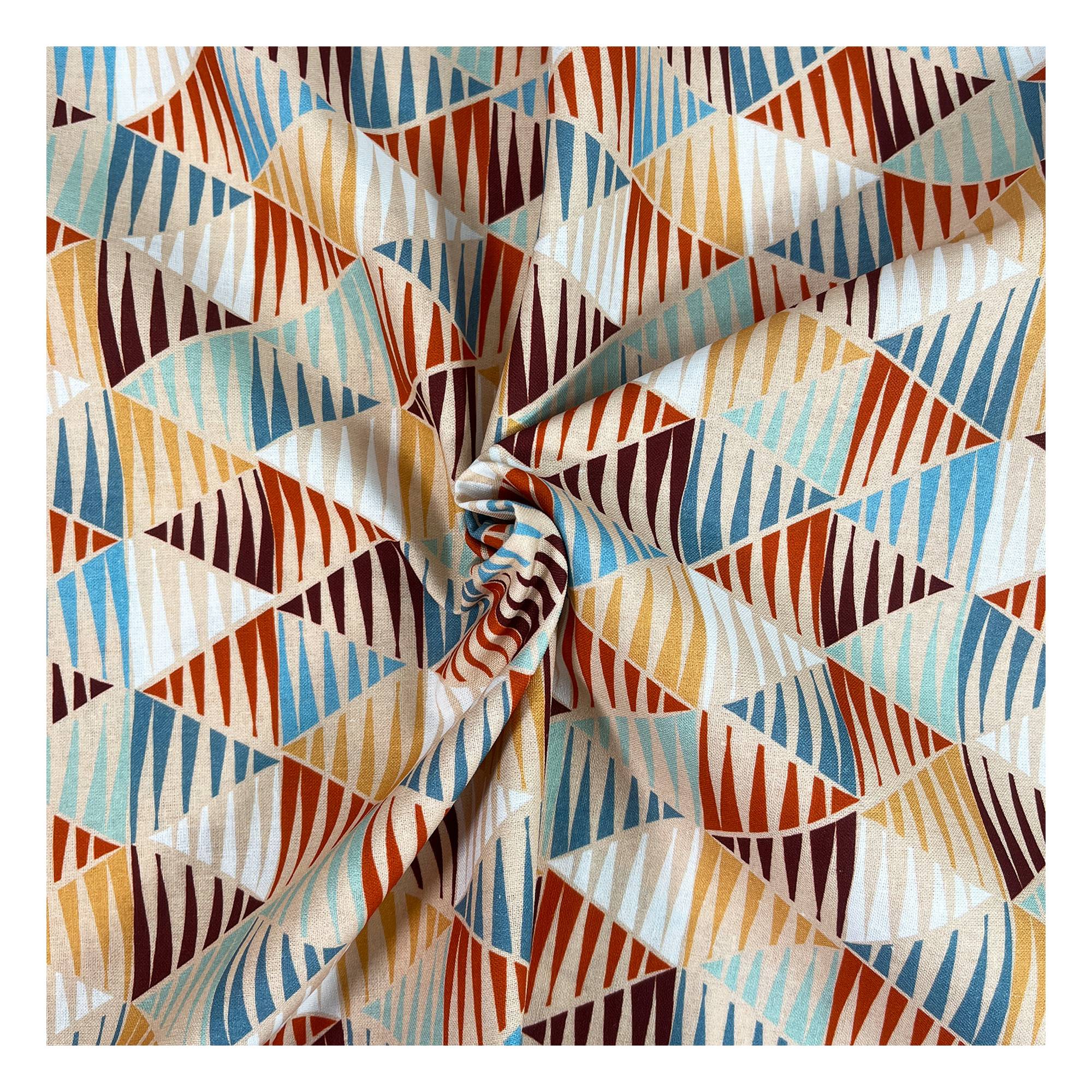 Sedona Sunset Triangles Cotton Print Fabric by the Metre | Hobbycraft