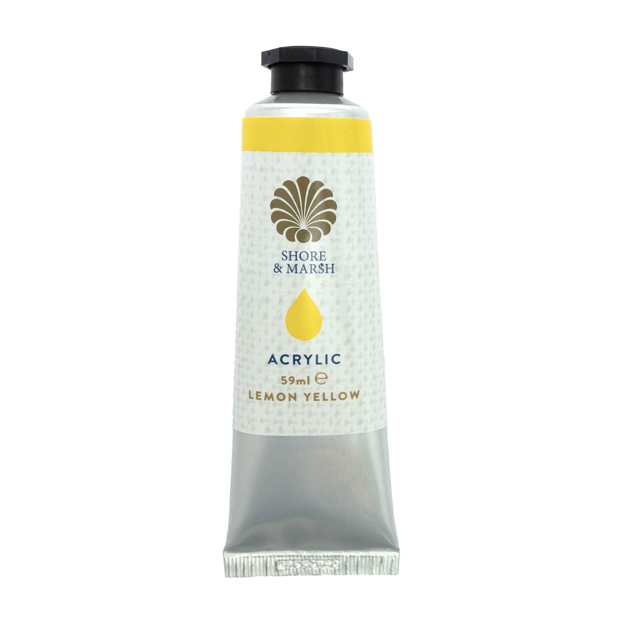 Shore & Marsh Lemon Yellow Acrylic Paint 59ml | Hobbycraft