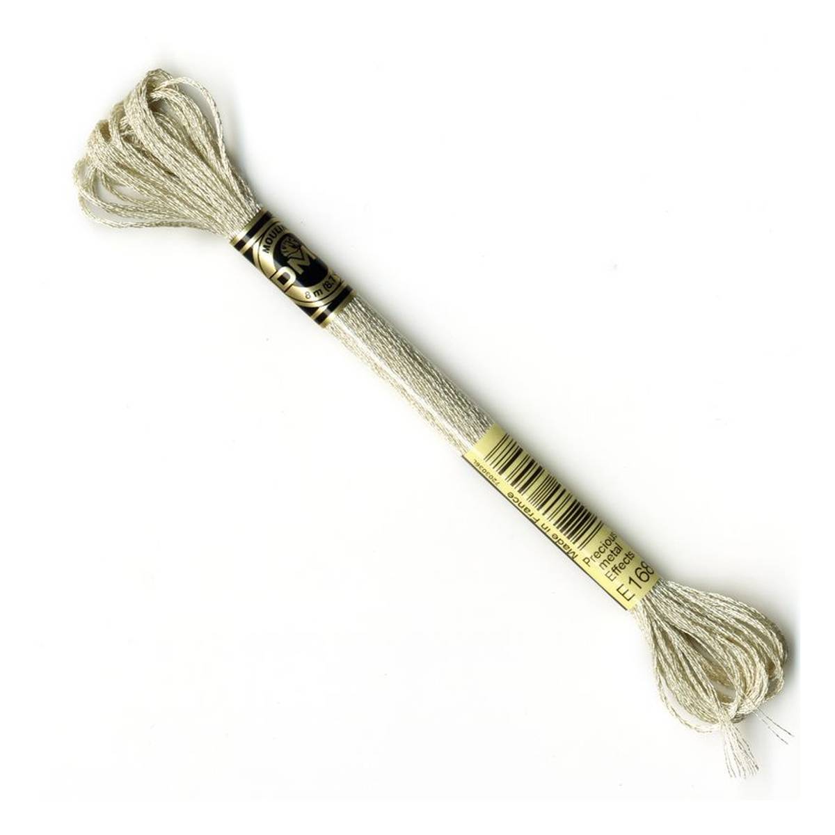 DMC Mouline Silver Light Effects Embroidery Thread 8m (E168) | Hobbycraft