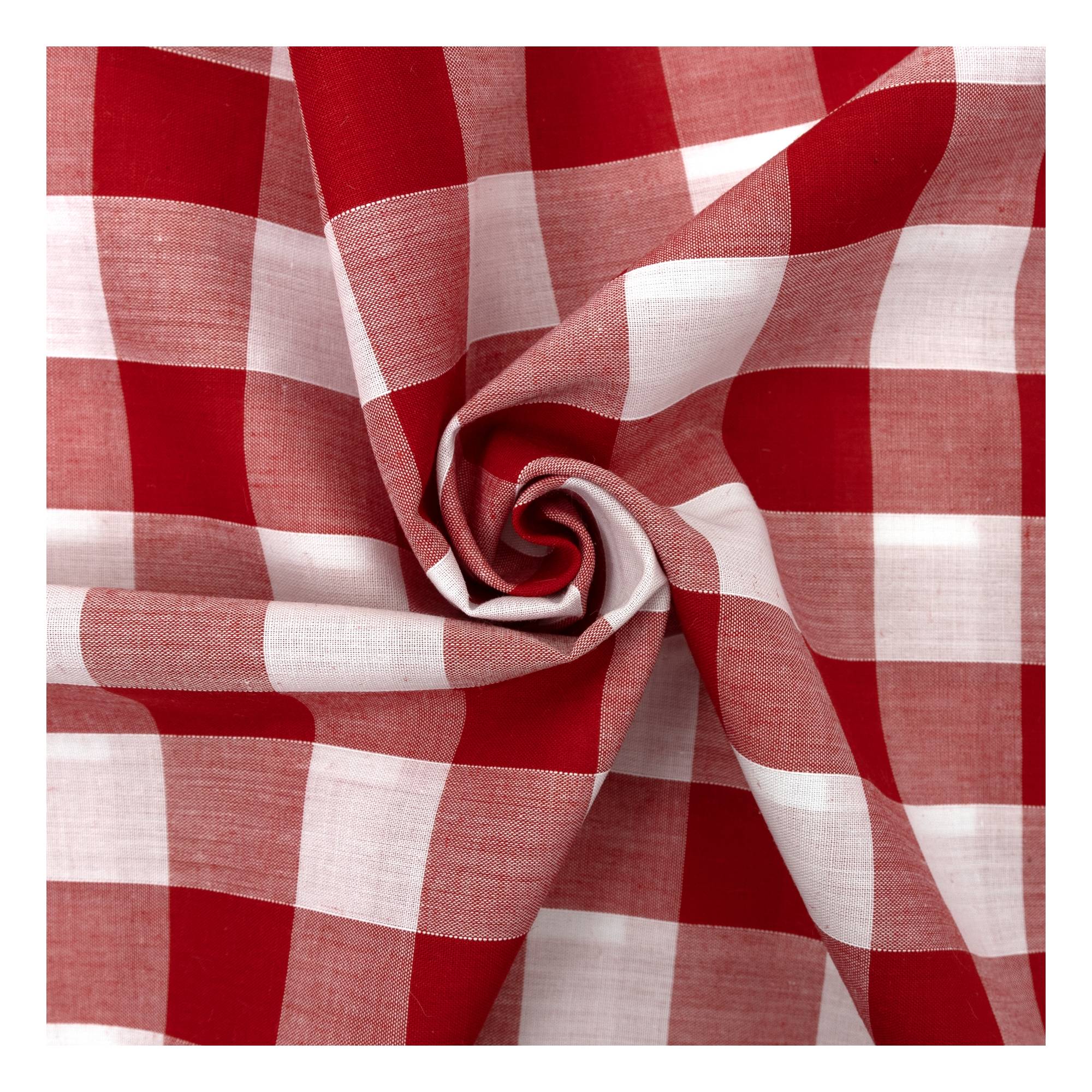 Red Check Gingham Fabric by the Metre | Hobbycraft