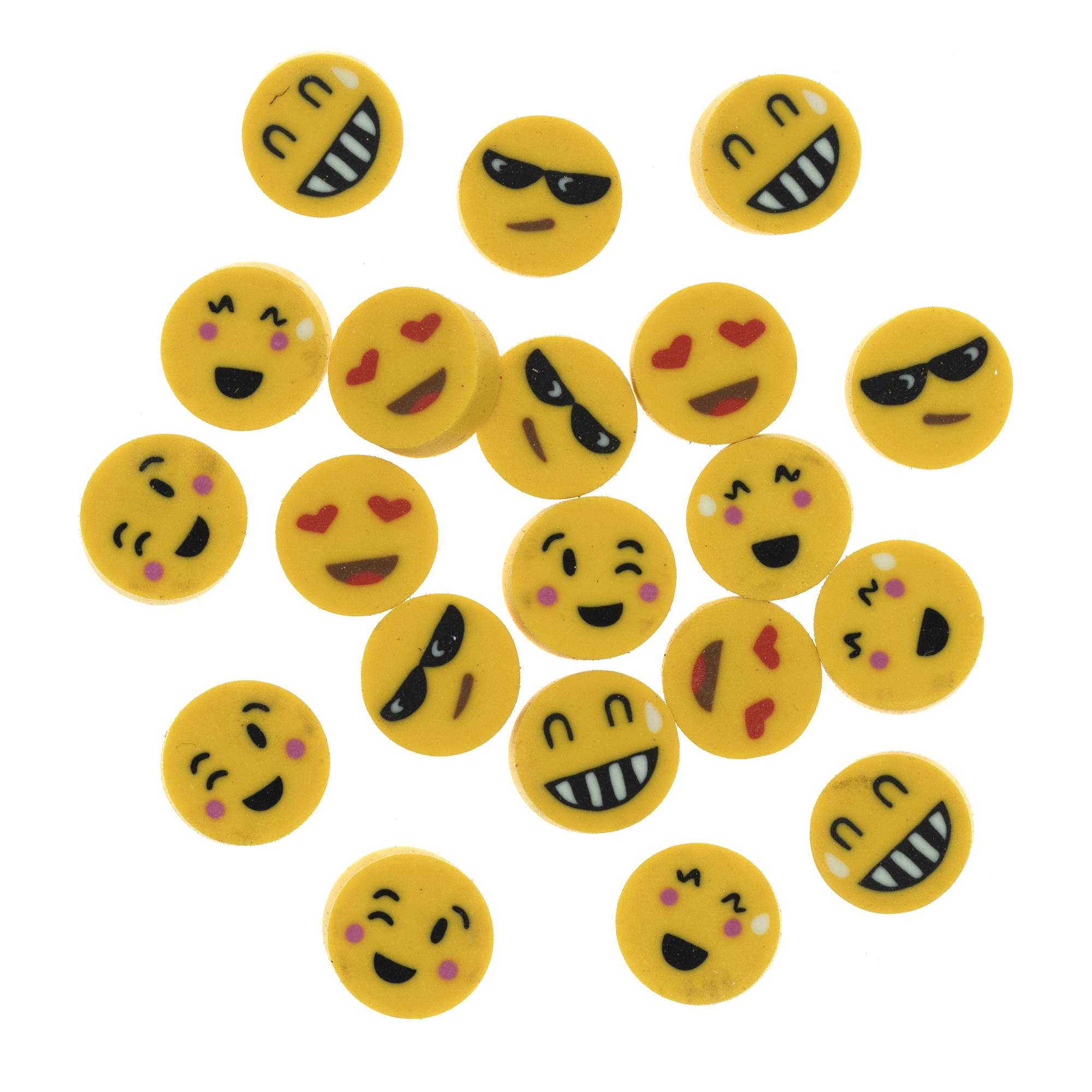 Mini Emoji Erasers 20 Pack | Hobbycraft