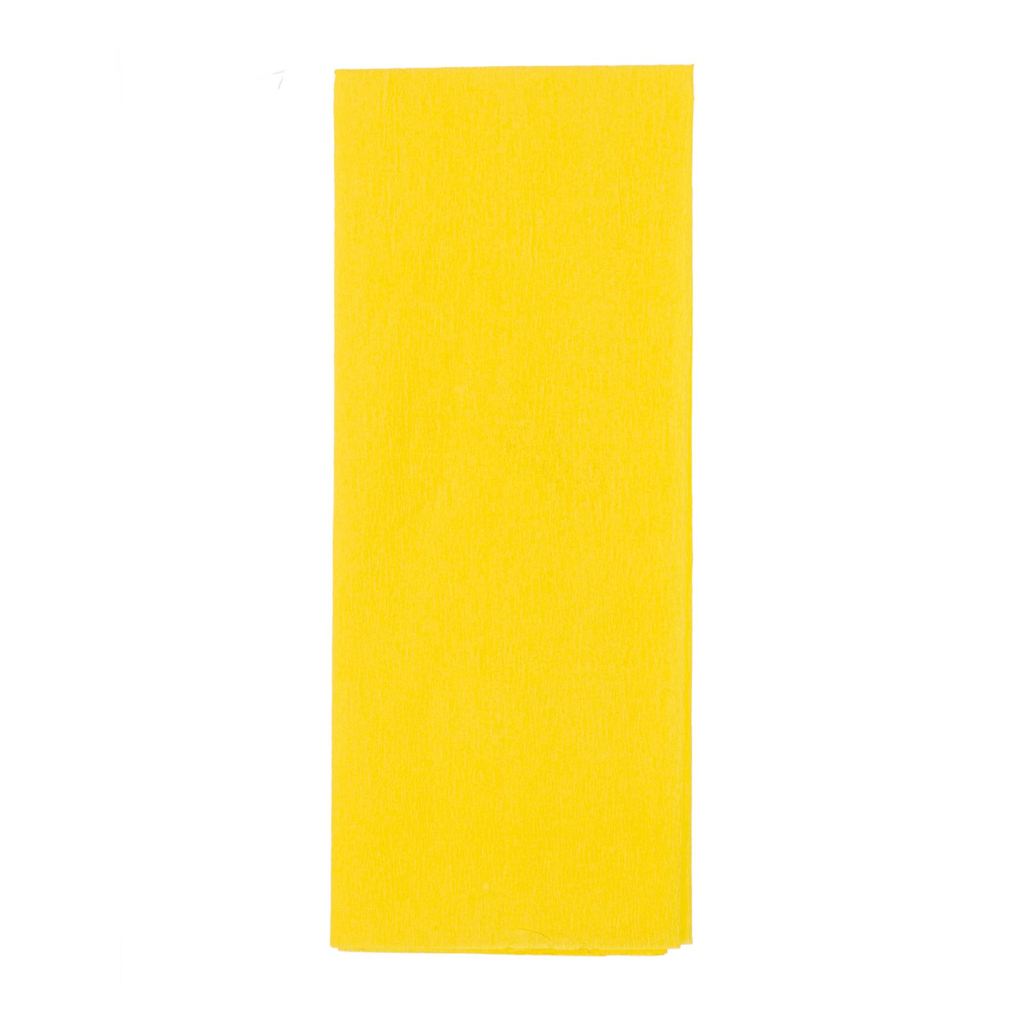 Yellow Crepe Paper 100cm x 50cm | Hobbycraft