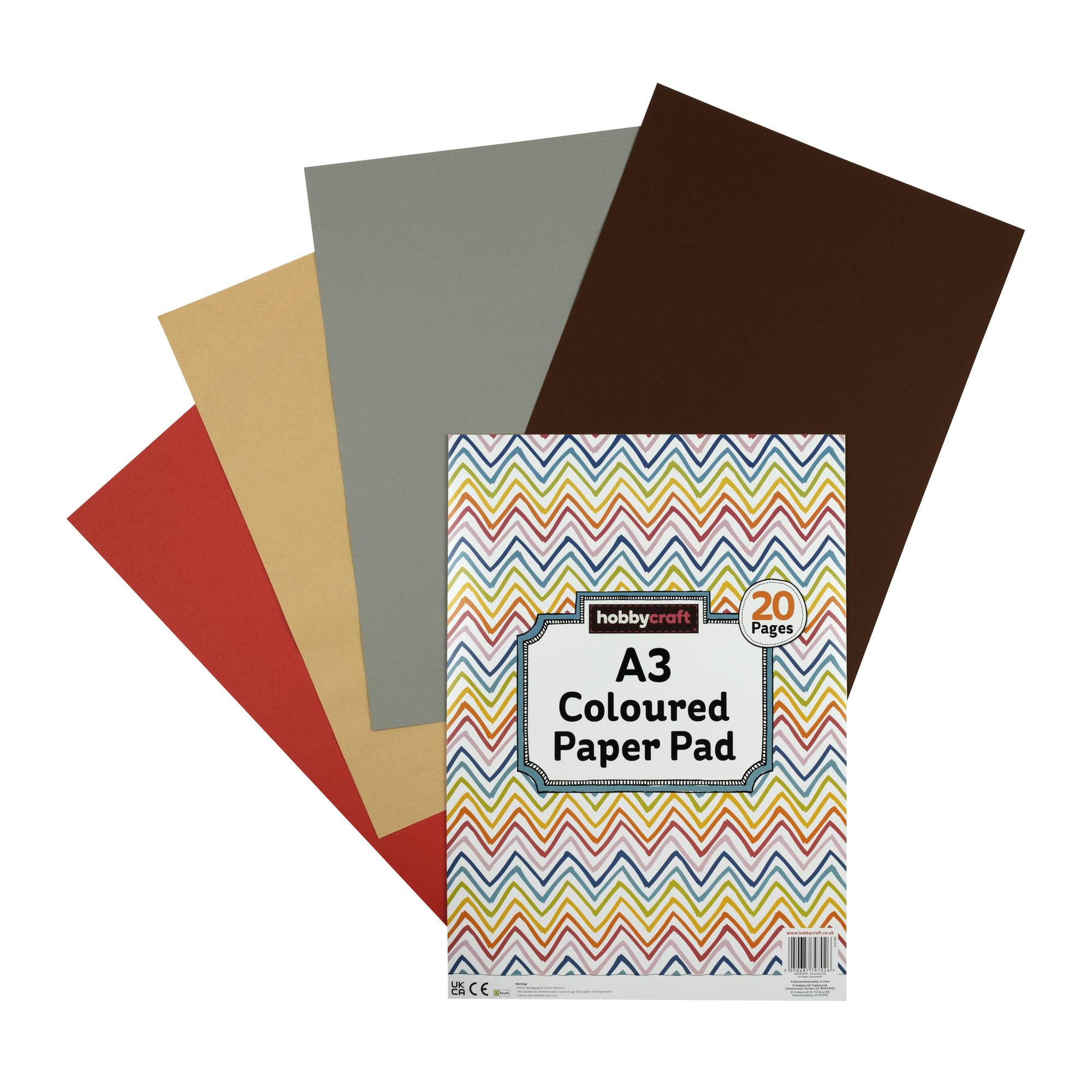 Coloured Paper Pad A3 | Hobbycraft