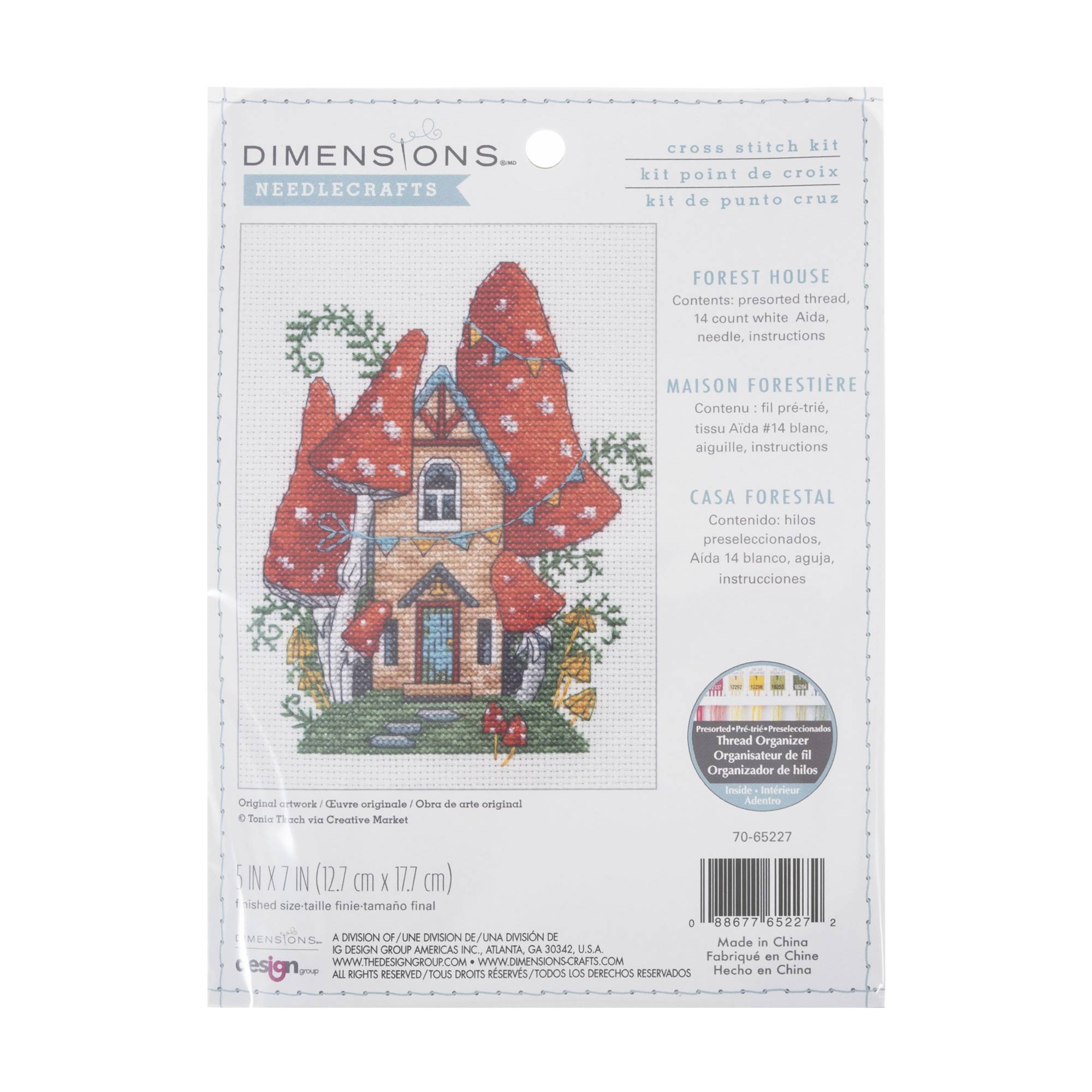 Dimensions Forest House Counted Cross Stitch Kit 14cm x 19cm | Hobbycraft