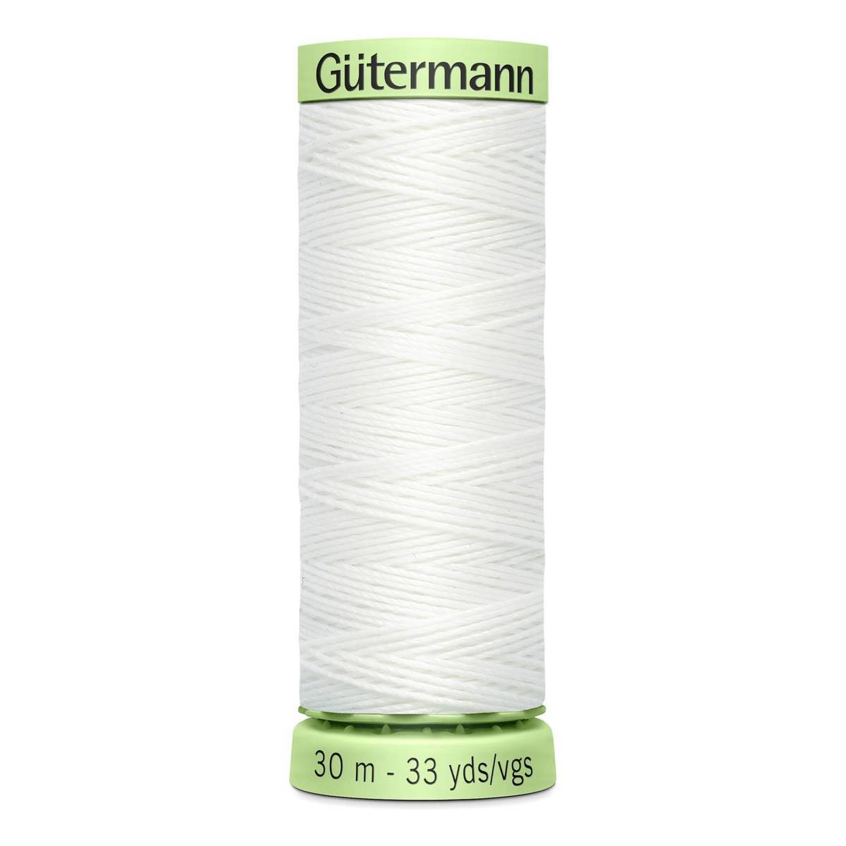 Gutermann White Top Stitch Thread 30m (800) | Hobbycraft