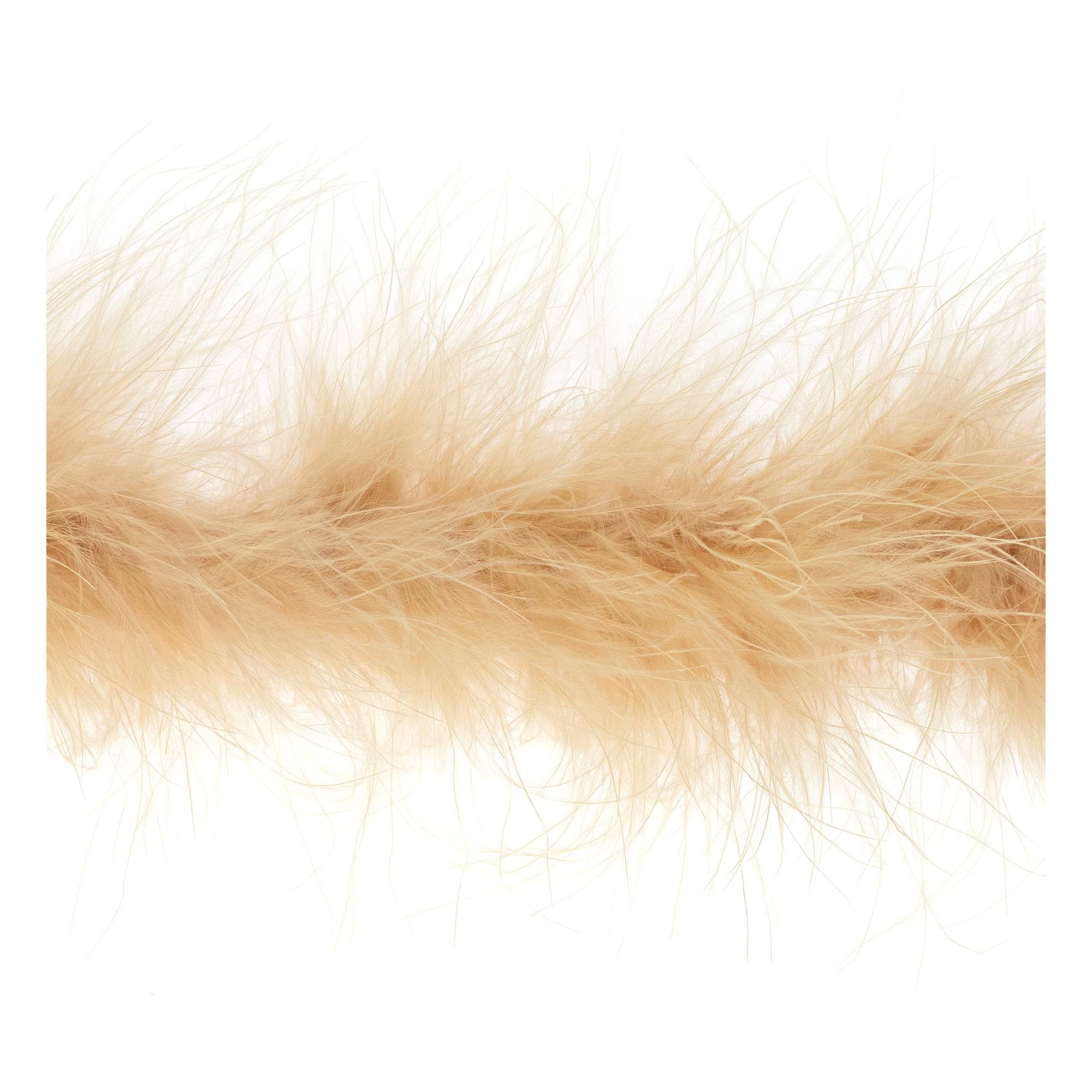 Beige Luxury Marabou Trim by the Metre | Hobbycraft