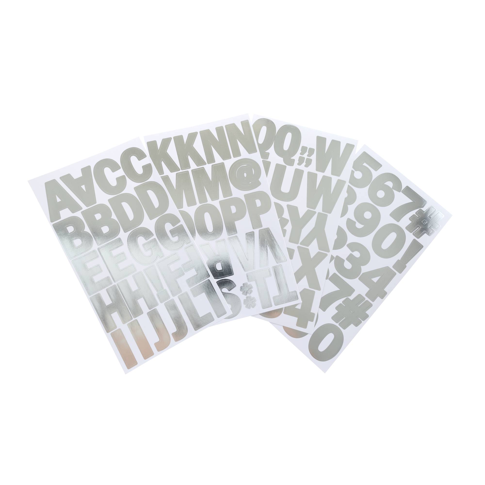 Silver Vinyl Letter Stickers 86 Pack | Hobbycraft