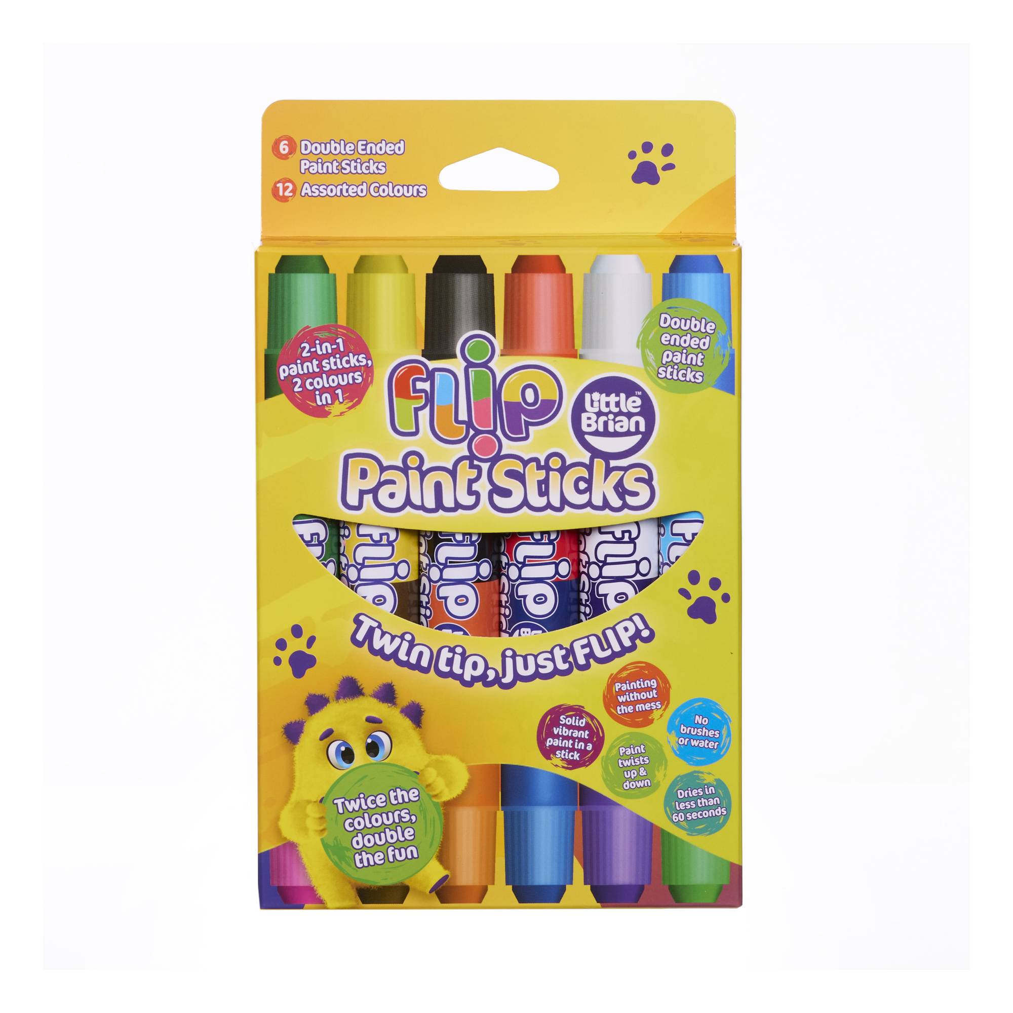 Little Brian Flip Paint Sticks 6 Pack | Hobbycraft