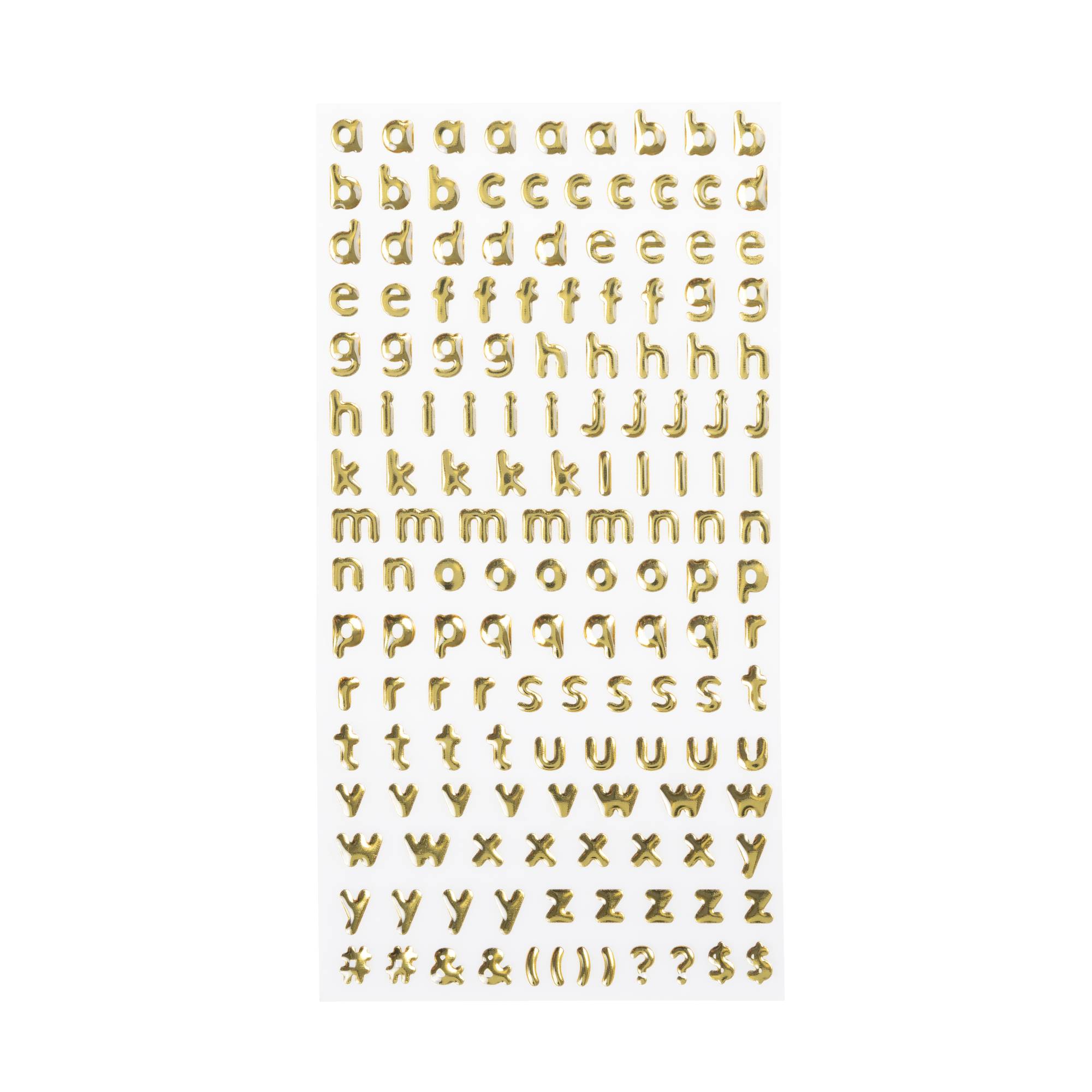 Gold Epoxy Alphabet Stickers | Hobbycraft