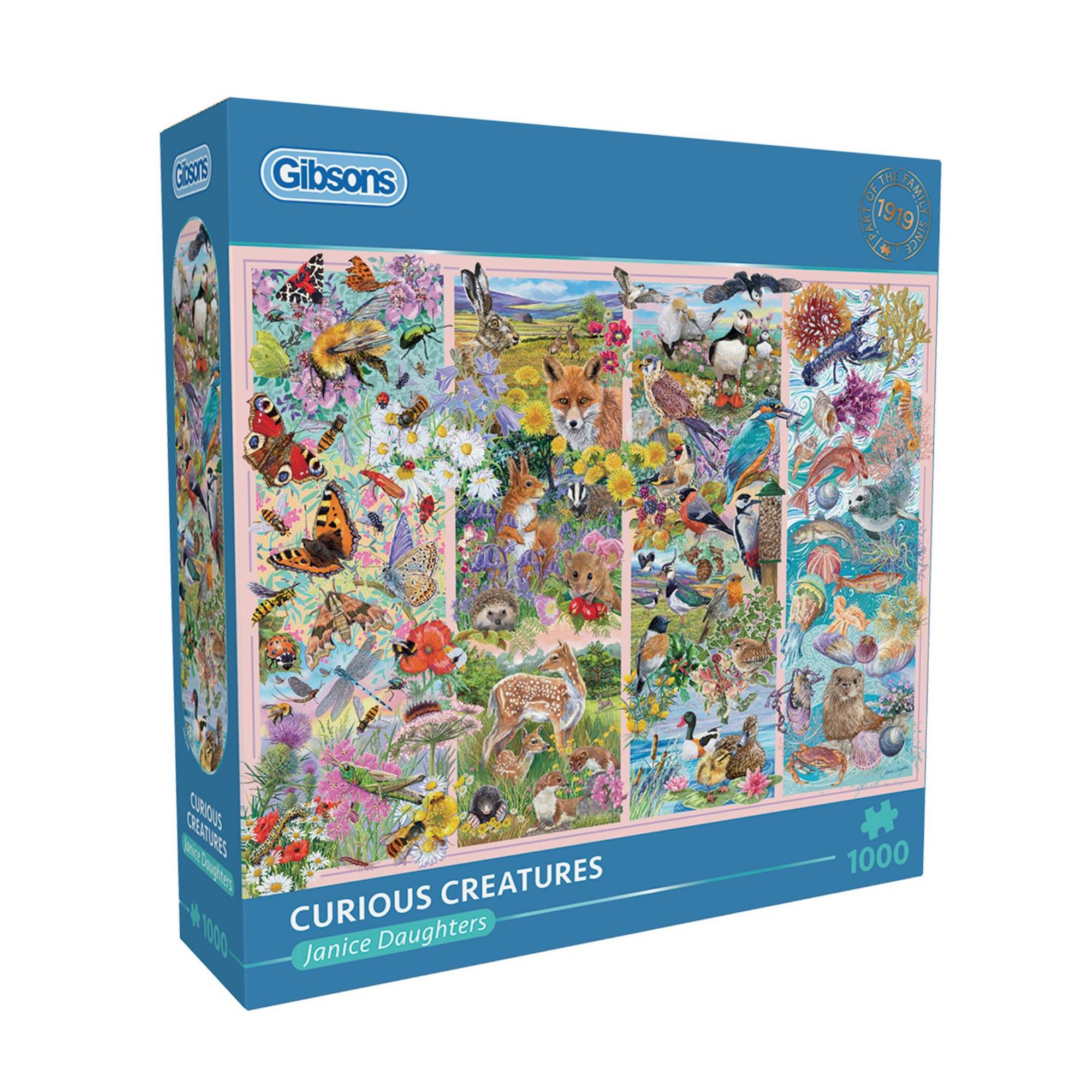 Gibsons Curious Creatures Jigsaw Puzzle 1000 Pieces | Hobbycraft