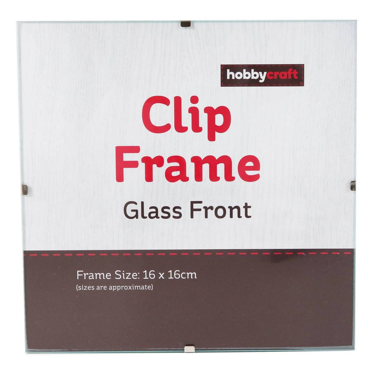 Glass Clip Frame 16cm x 16cm | Hobbycraft