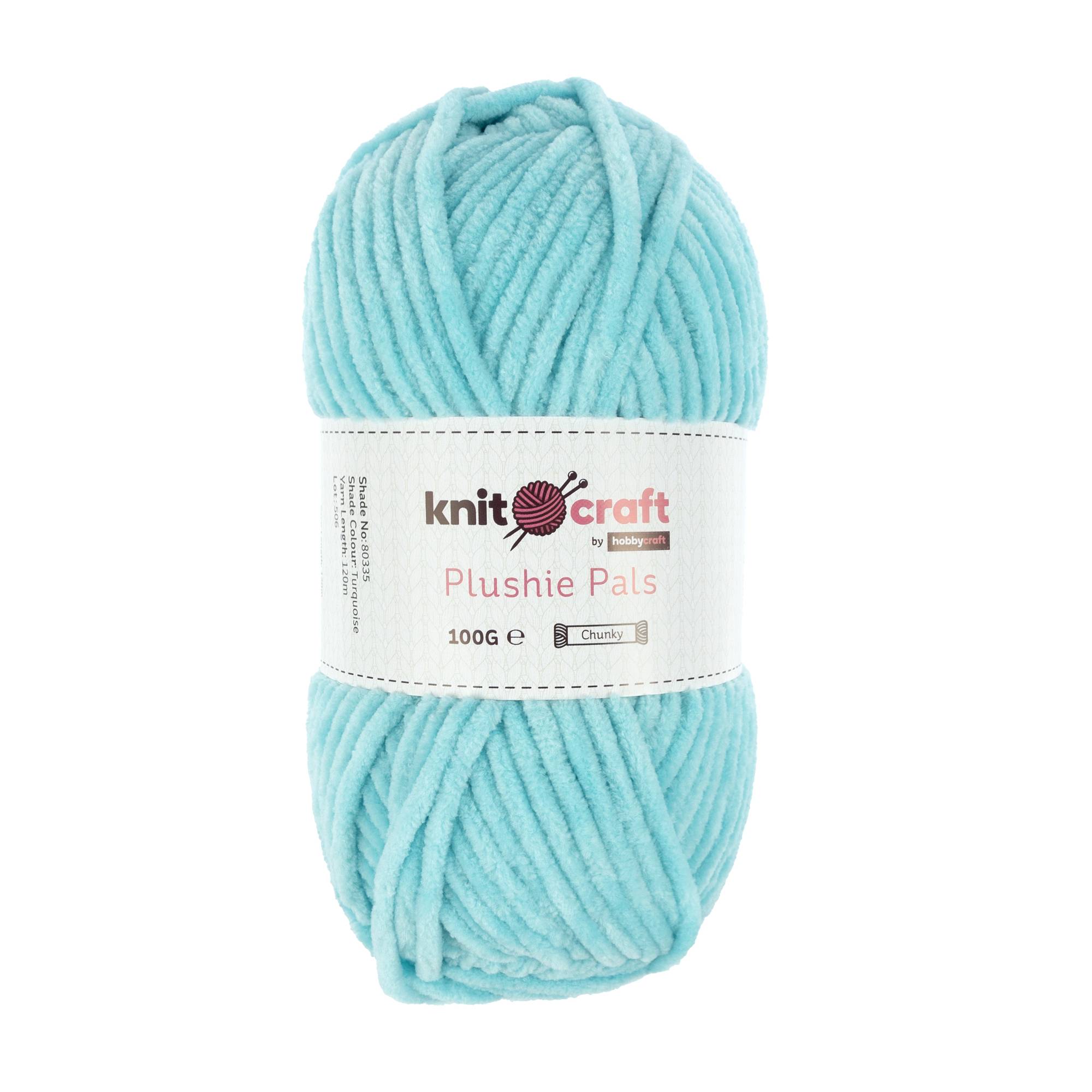 Knitcraft Turquoise Plushie Pals Yarn 100g | Hobbycraft