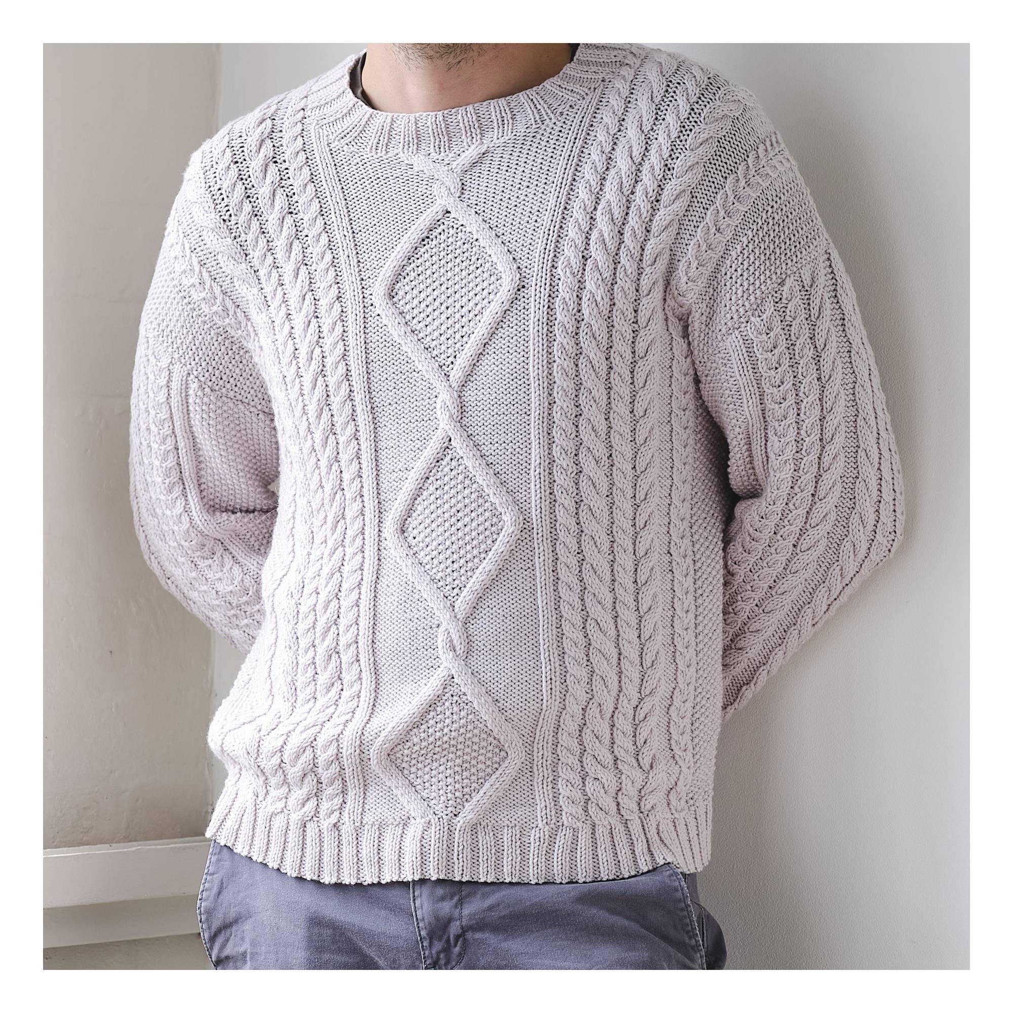 Knitcraft Moss Stitch Jumper Digital Pattern 0348 | Hobbycraft