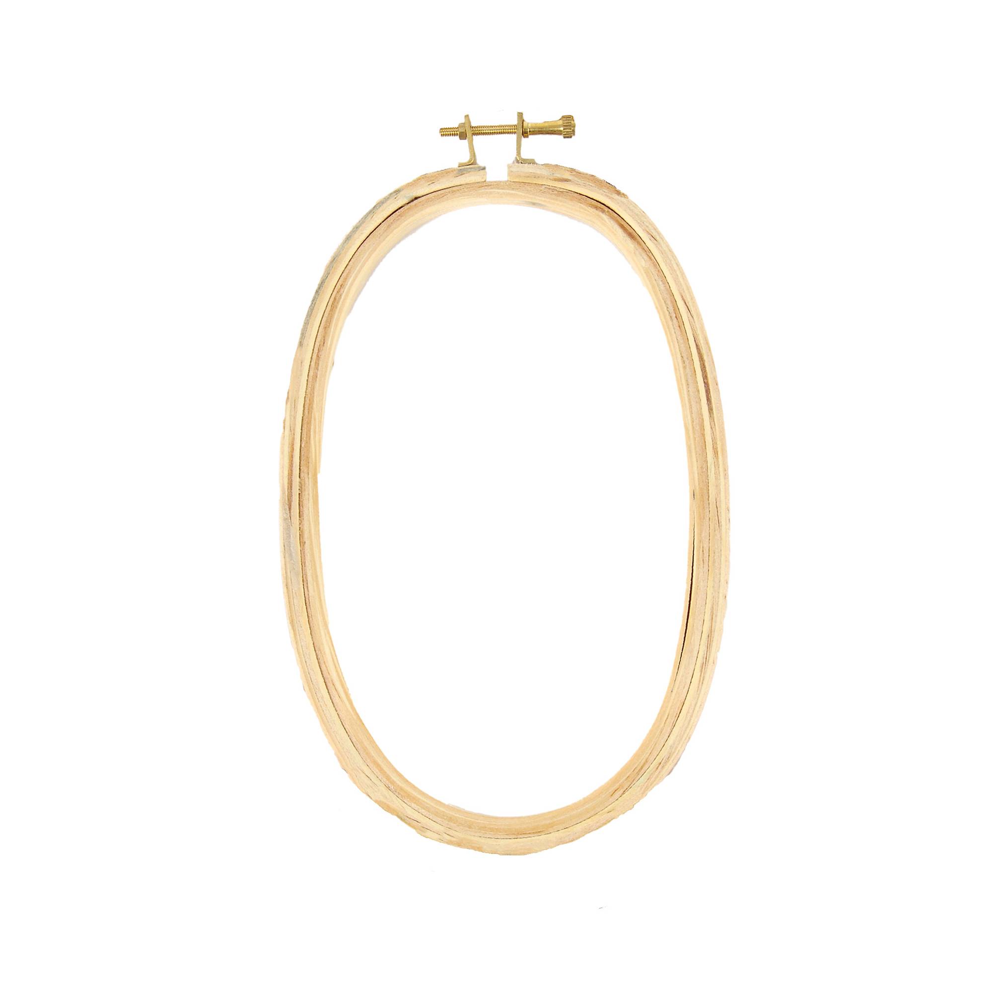 DMC Oval Wooden Embroidery Hoop 8 Inches | Hobbycraft