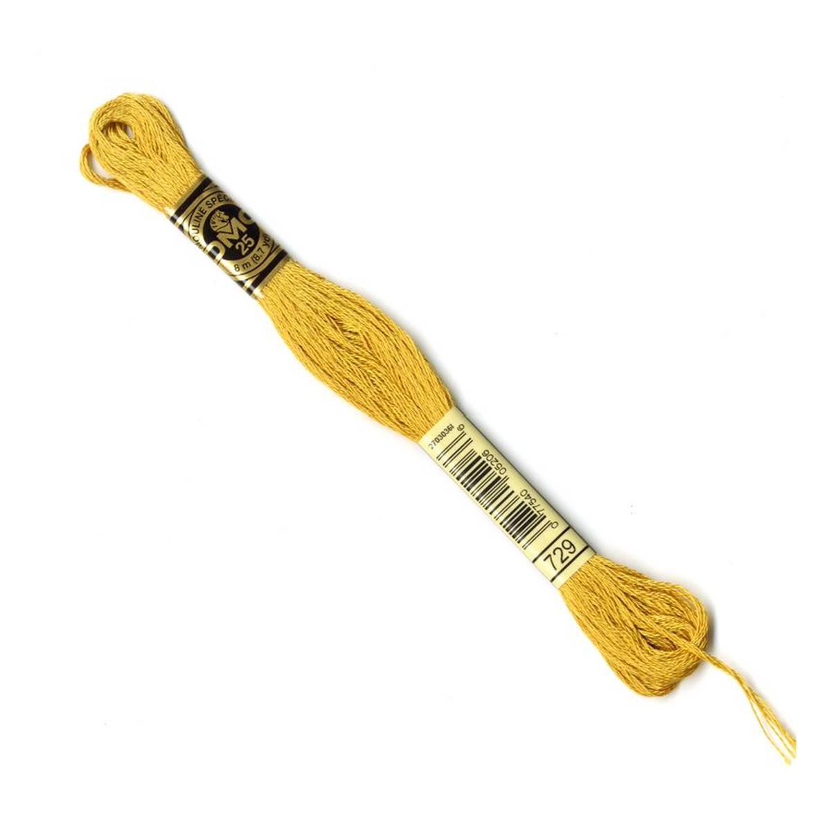 DMC Yellow Mouline Special 25 Cotton Thread 8m (729) | Hobbycraft
