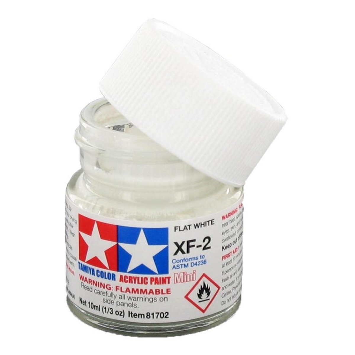 Tamiya Colour Acrylic Paint XF-2 Flat White 10ml | Hobbycraft