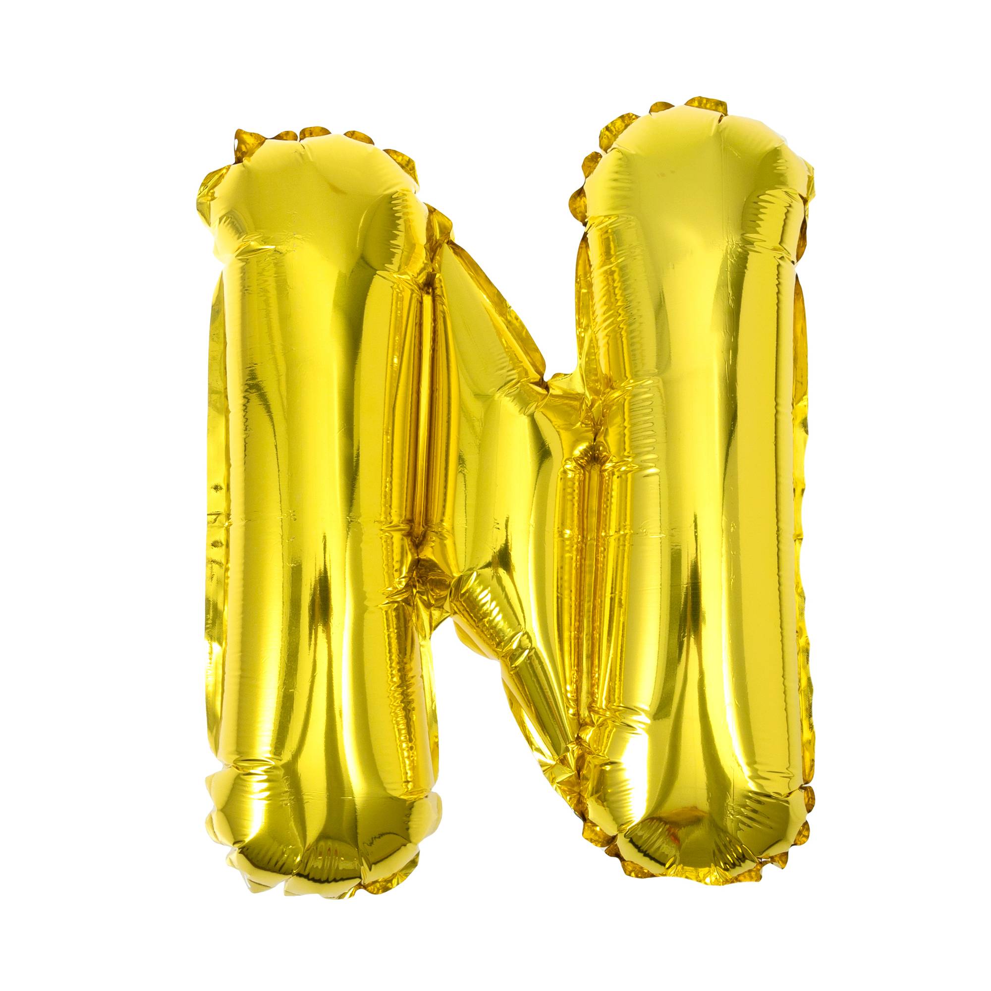 Gold Foil Letter N Balloon | Hobbycraft
