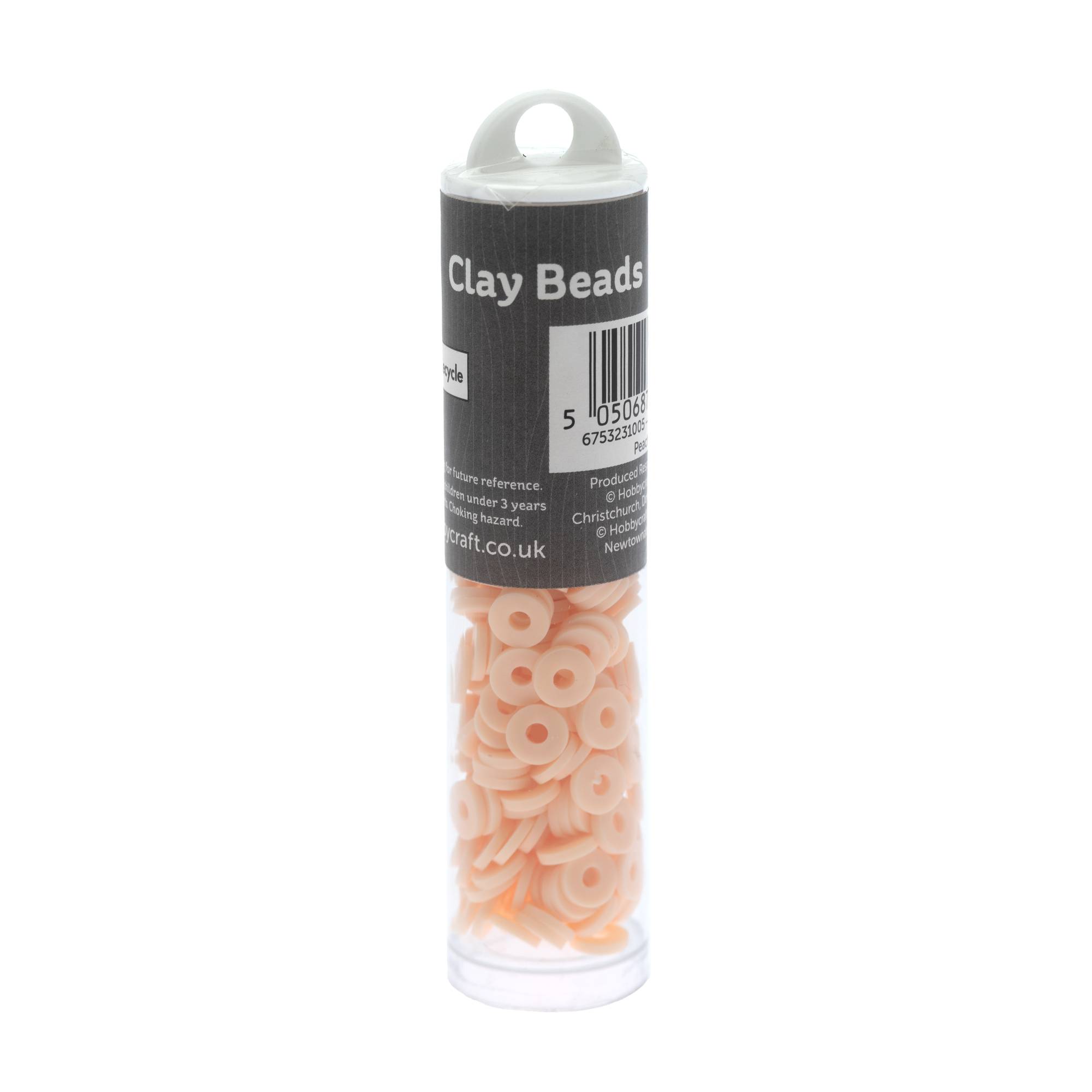Peach Clay Beads 6mm 12g | Hobbycraft