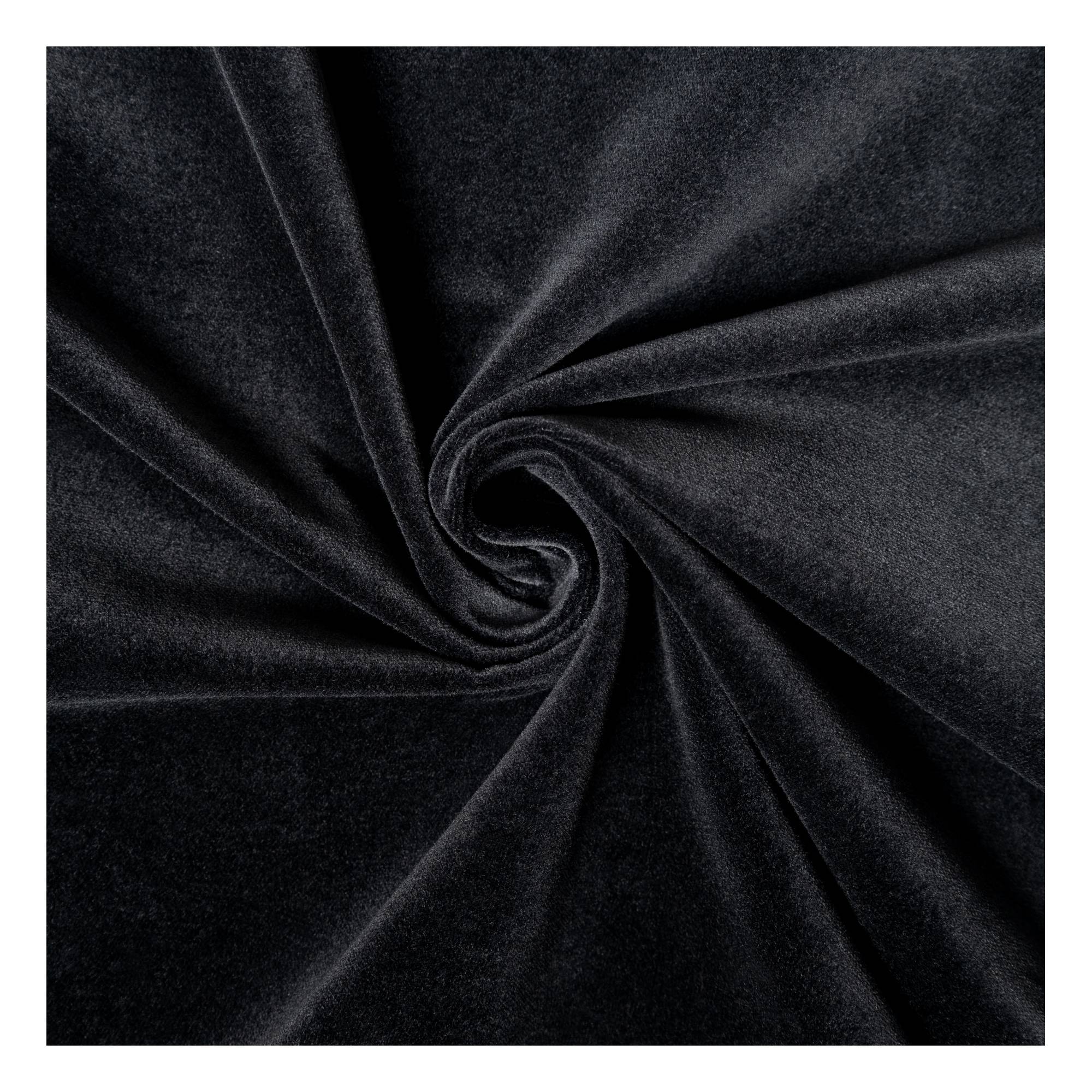 Black Cotton Velvet Fabric by the Metre | Hobbycraft