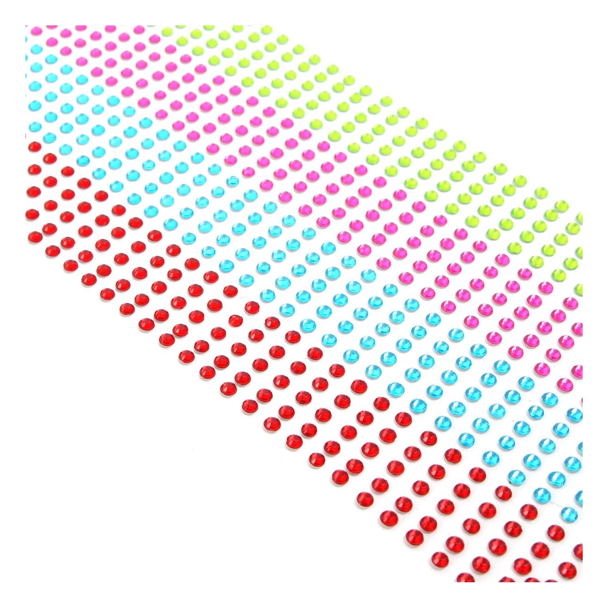 Mixed Neon Adhesive Gems 3mm 1080 Pack | Hobbycraft