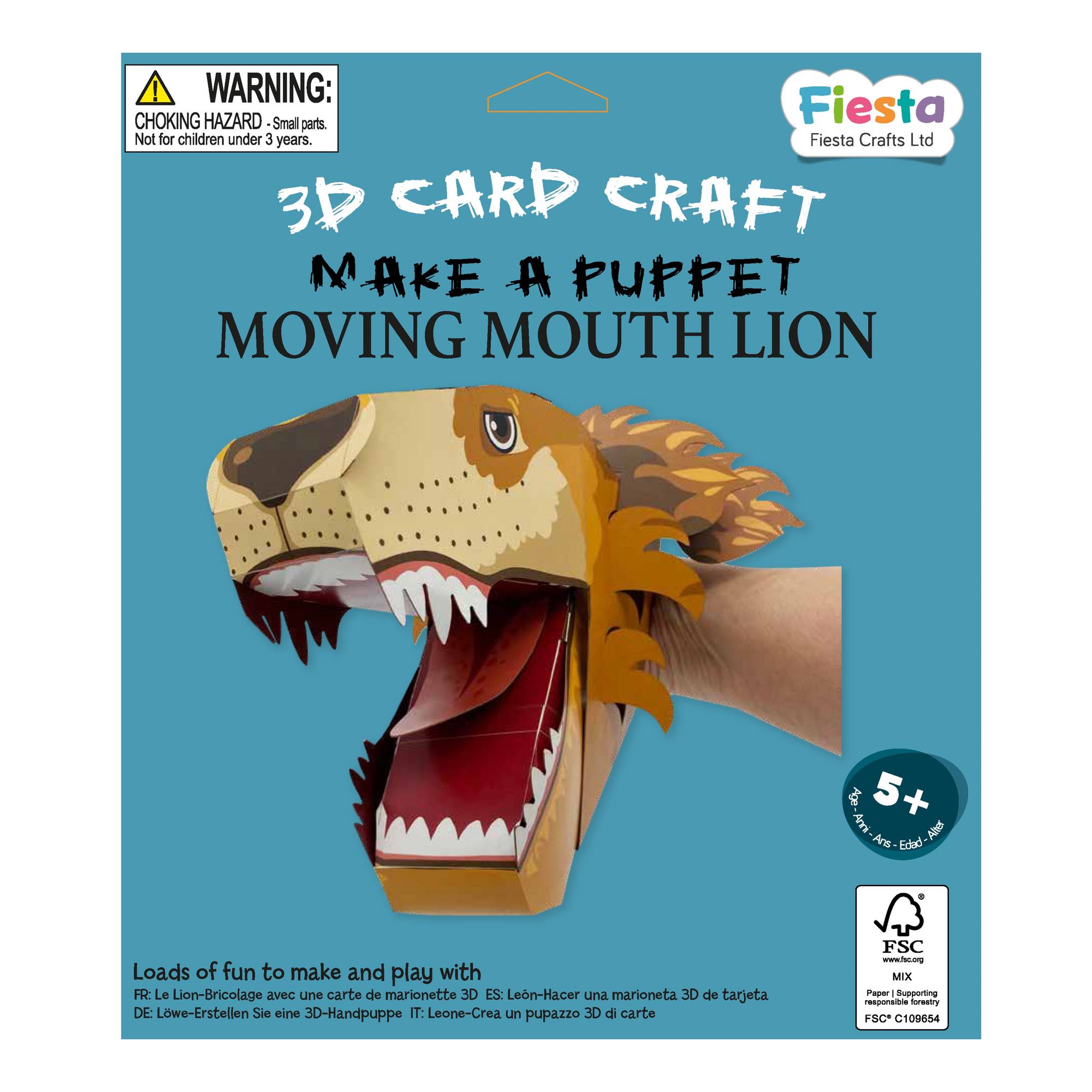 Make a Moving Mouth Lion Puppet Kit | Hobbycraft