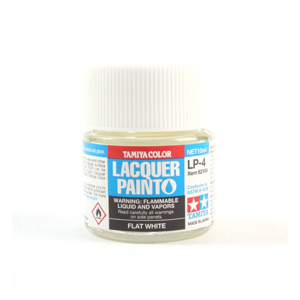 Tamiya Flat White Lacquer Paint 10ml (LP-4) | Hobbycraft