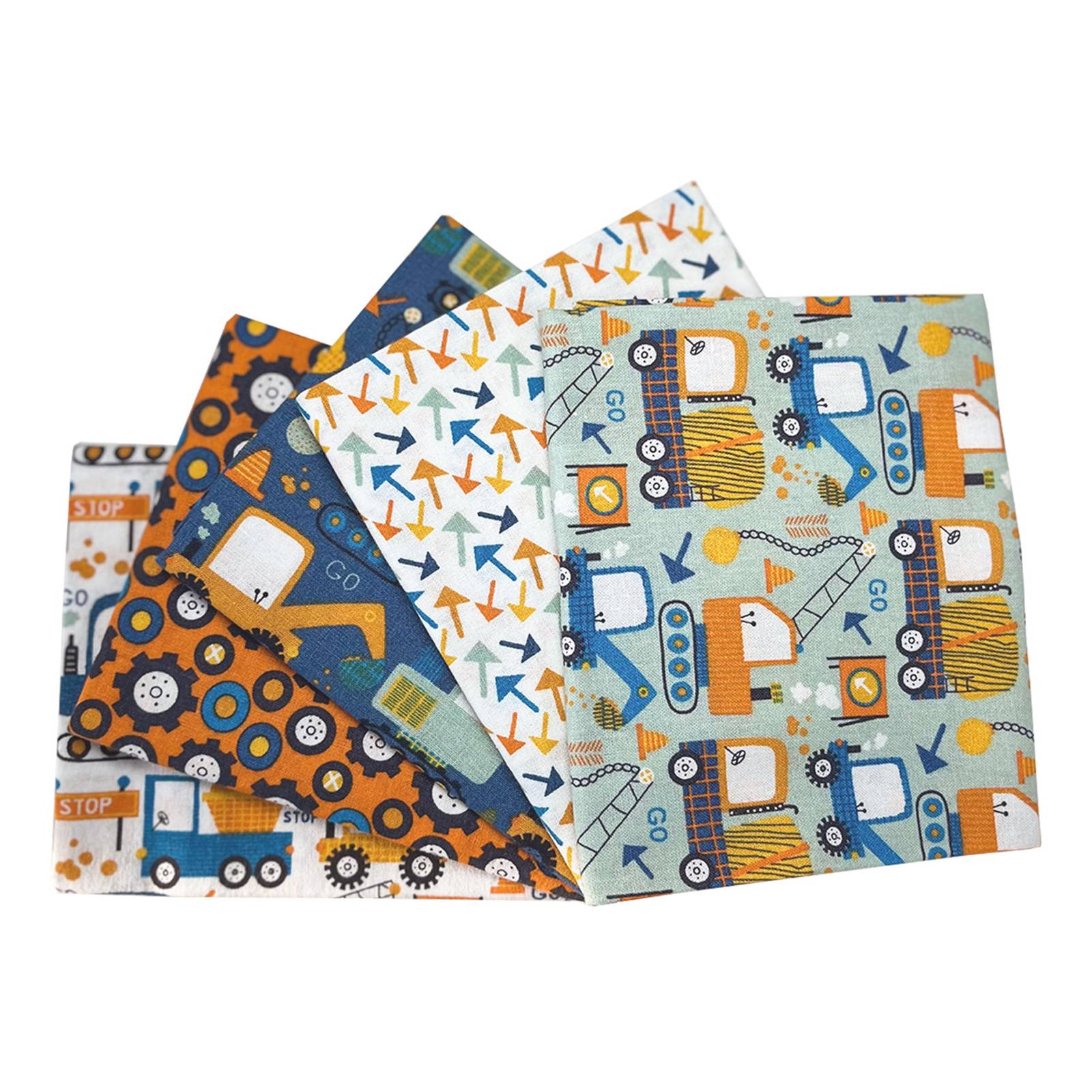 Diggers Cotton Fat Quarters 5 Pack | Hobbycraft