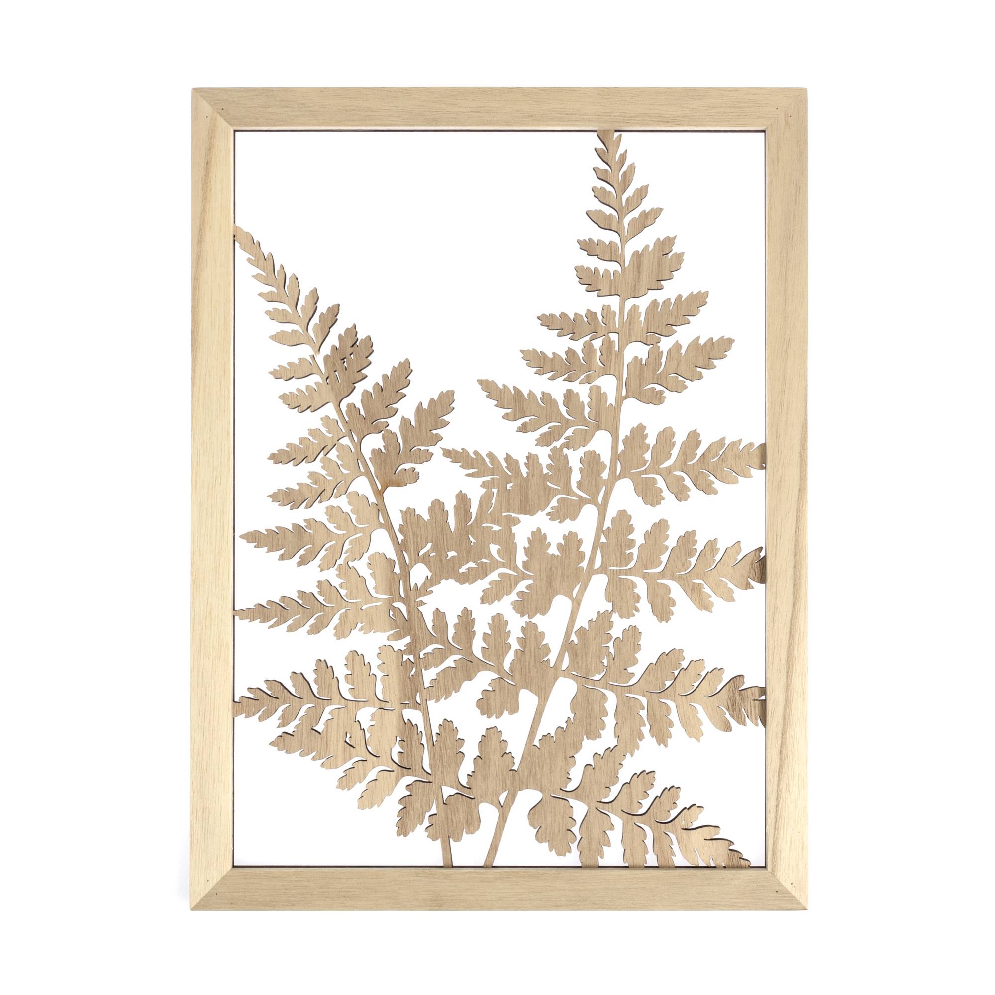 Fern Wooden Cut-Out Wall Decoration 30cm x 40cm | Hobbycraft