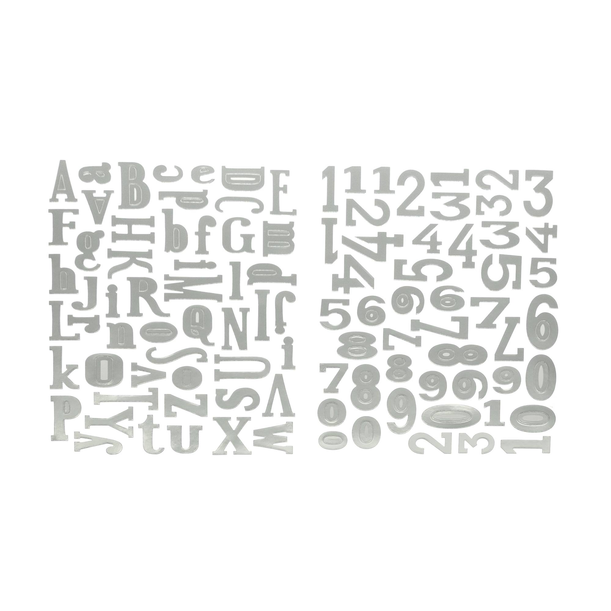 Silver Metallic Alphabet Stickers 100 Pieces | Hobbycraft