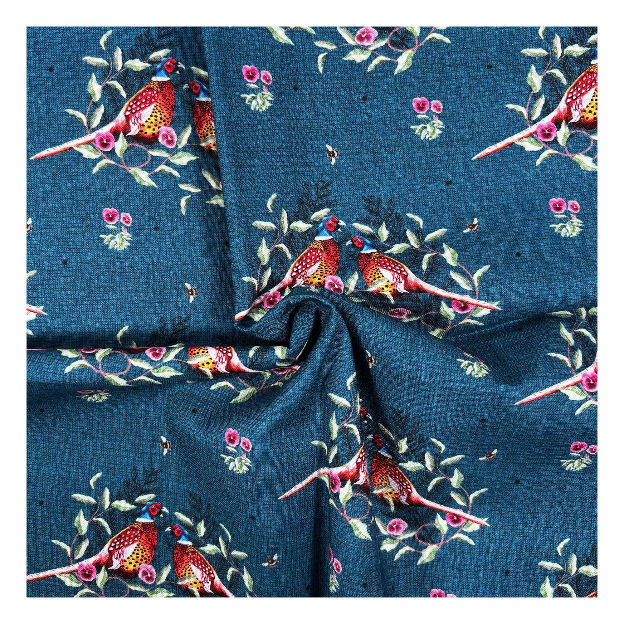 Woodland Wonders Resting Pheasants Cotton Fabric by the Metre | Hobbycraft