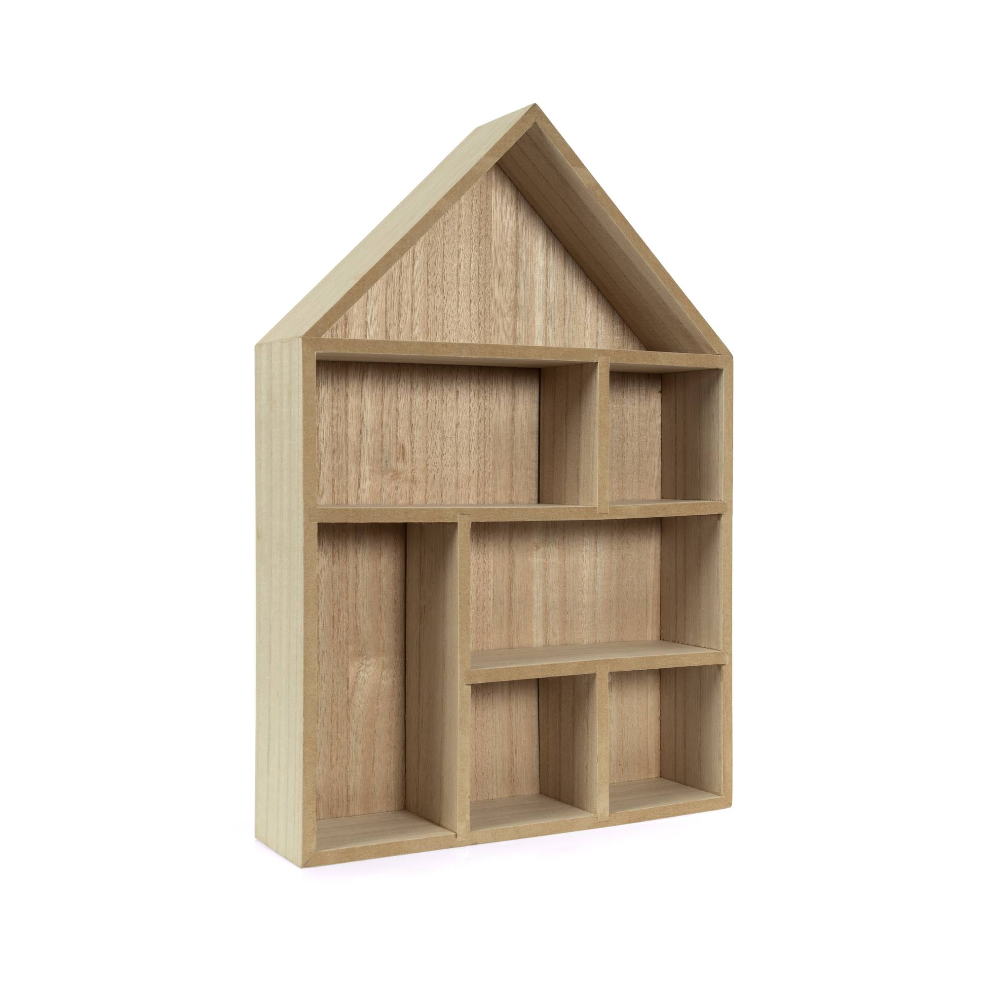 Wooden House Shelf 30cm x 45cm x 8cm | Hobbycraft
