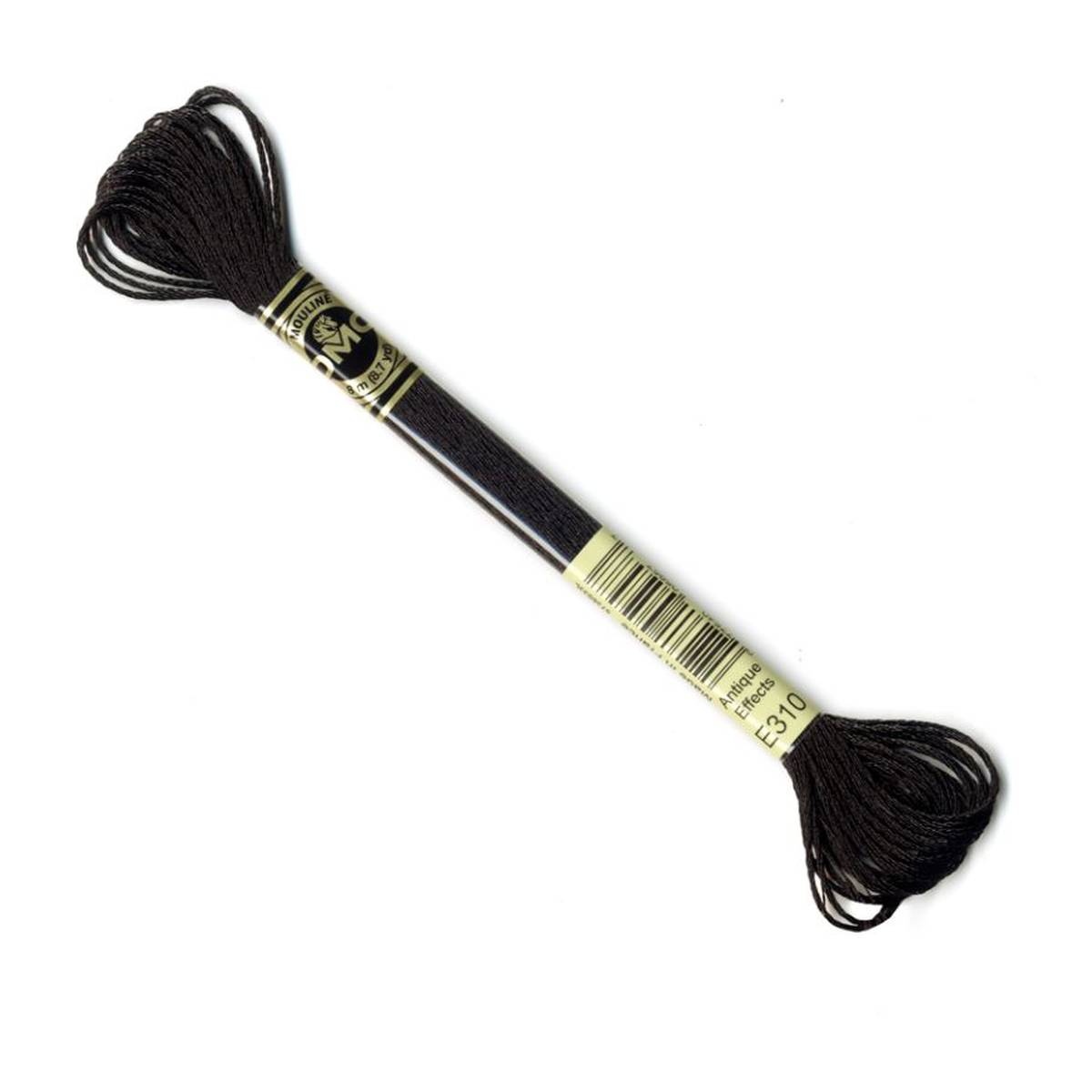 DMC Mouline Ebony Light Effects Embroidery Thread 8m (E310) | Hobbycraft