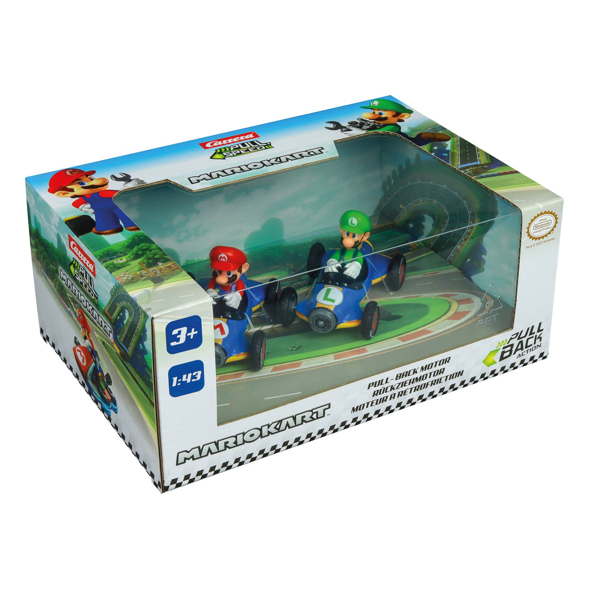 Carrera Pull Speed Mario Kart Mach 8 2 Pack | Hobbycraft