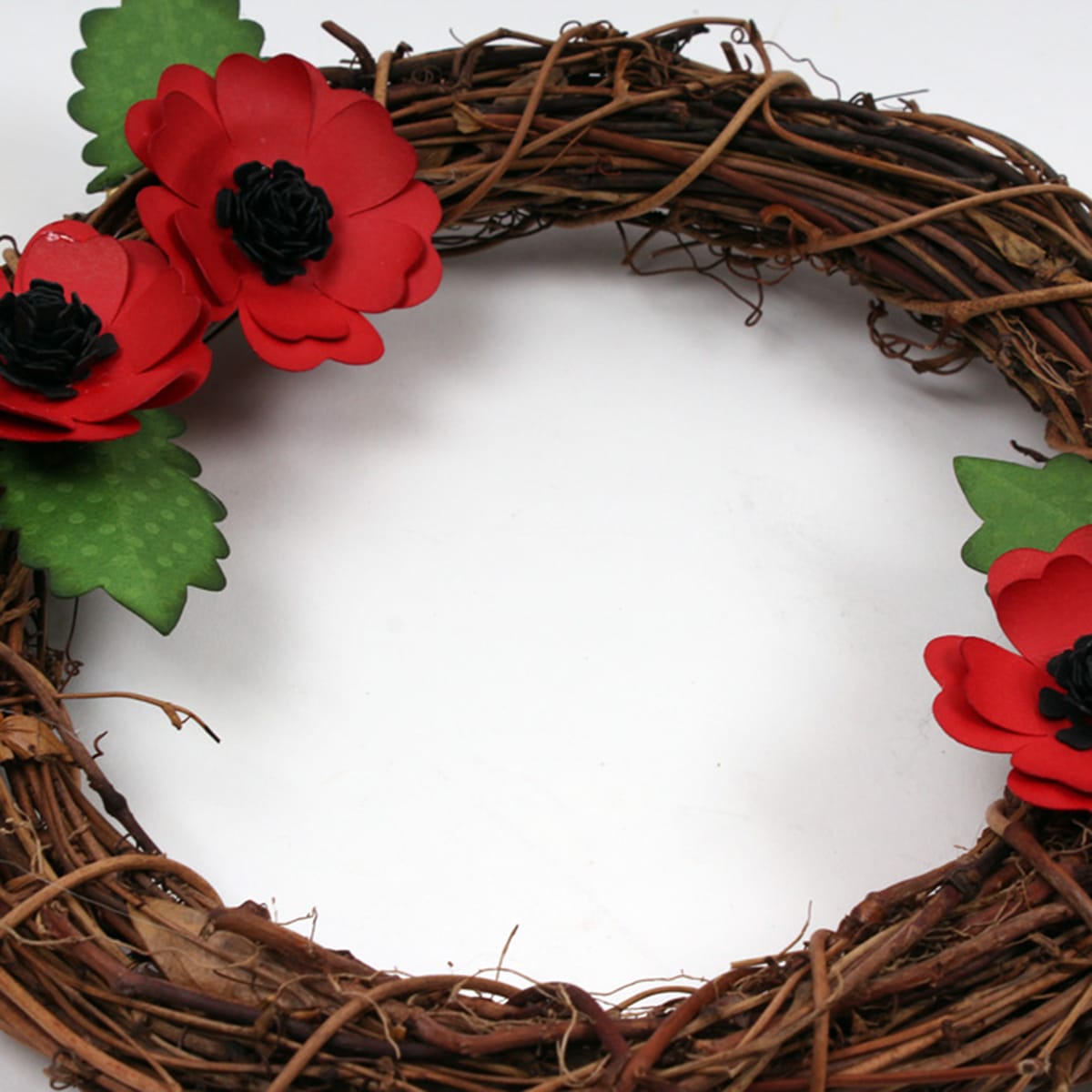Poppy Flower Wreath