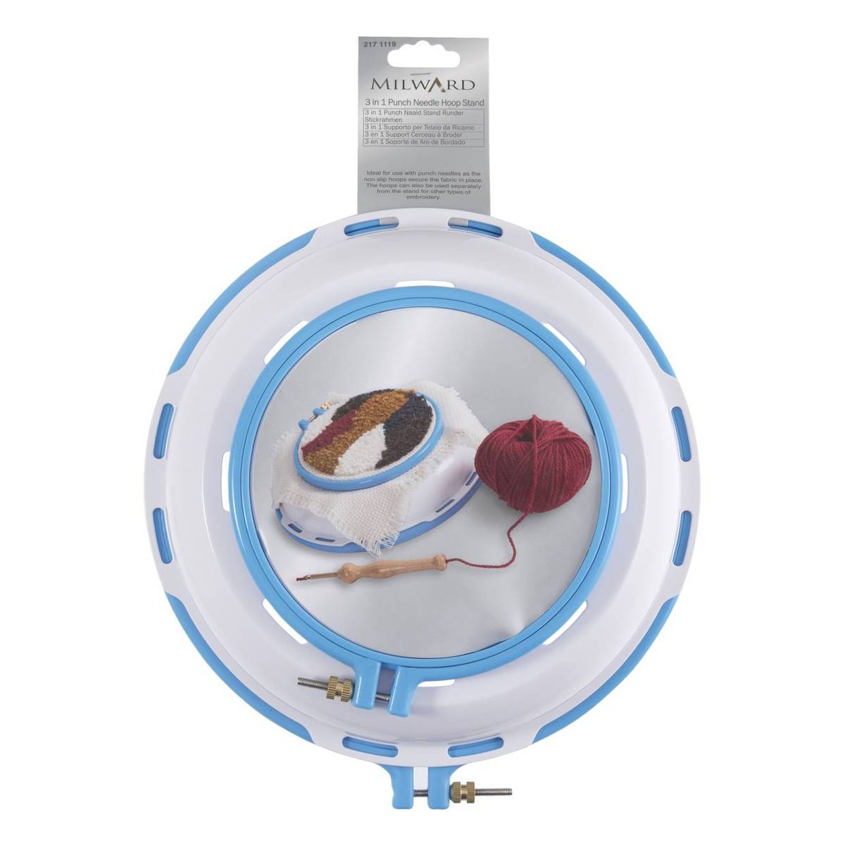 Milward 3 in 1 Punch Needle Hoop Stand | Hobbycraft
