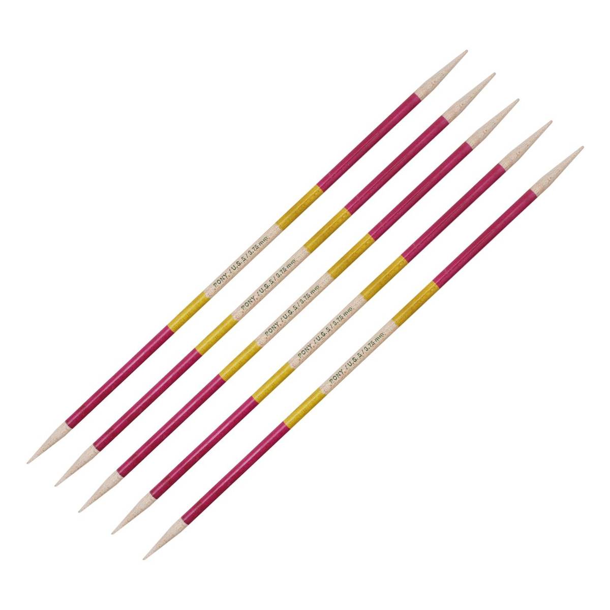 Pony Flair Double Ended Knitting Needles 20cm 3.75mm 5 Pack | Hobbycraft
