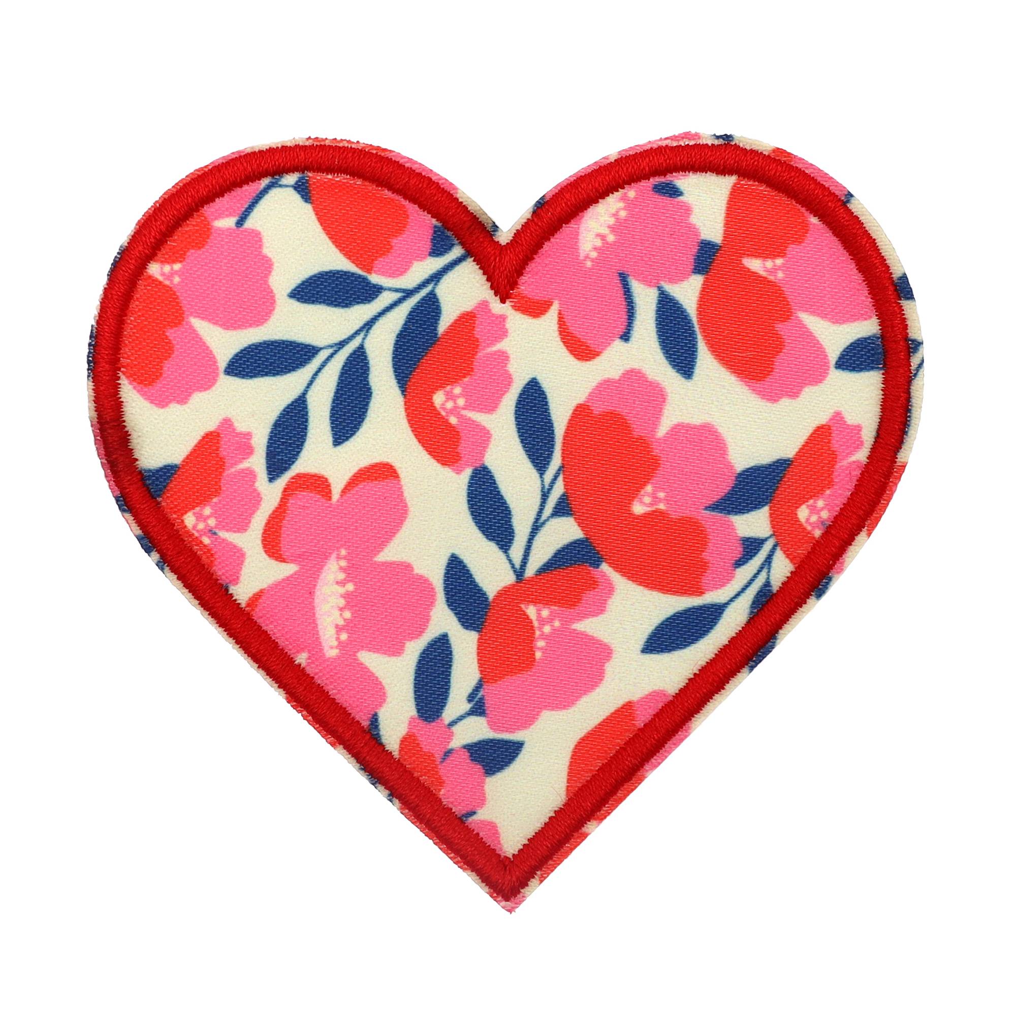 Red Heart Print Iron-On Motif | Hobbycraft