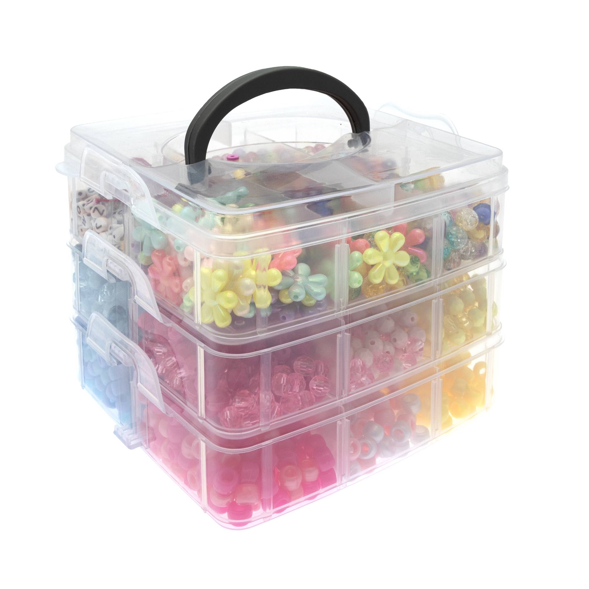 Mega Rainbow Pony Beads Set 740g | Hobbycraft