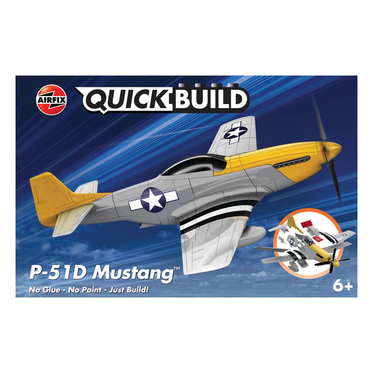 Airfix Quickbuild P-51D Mustang Model Kit | Hobbycraft