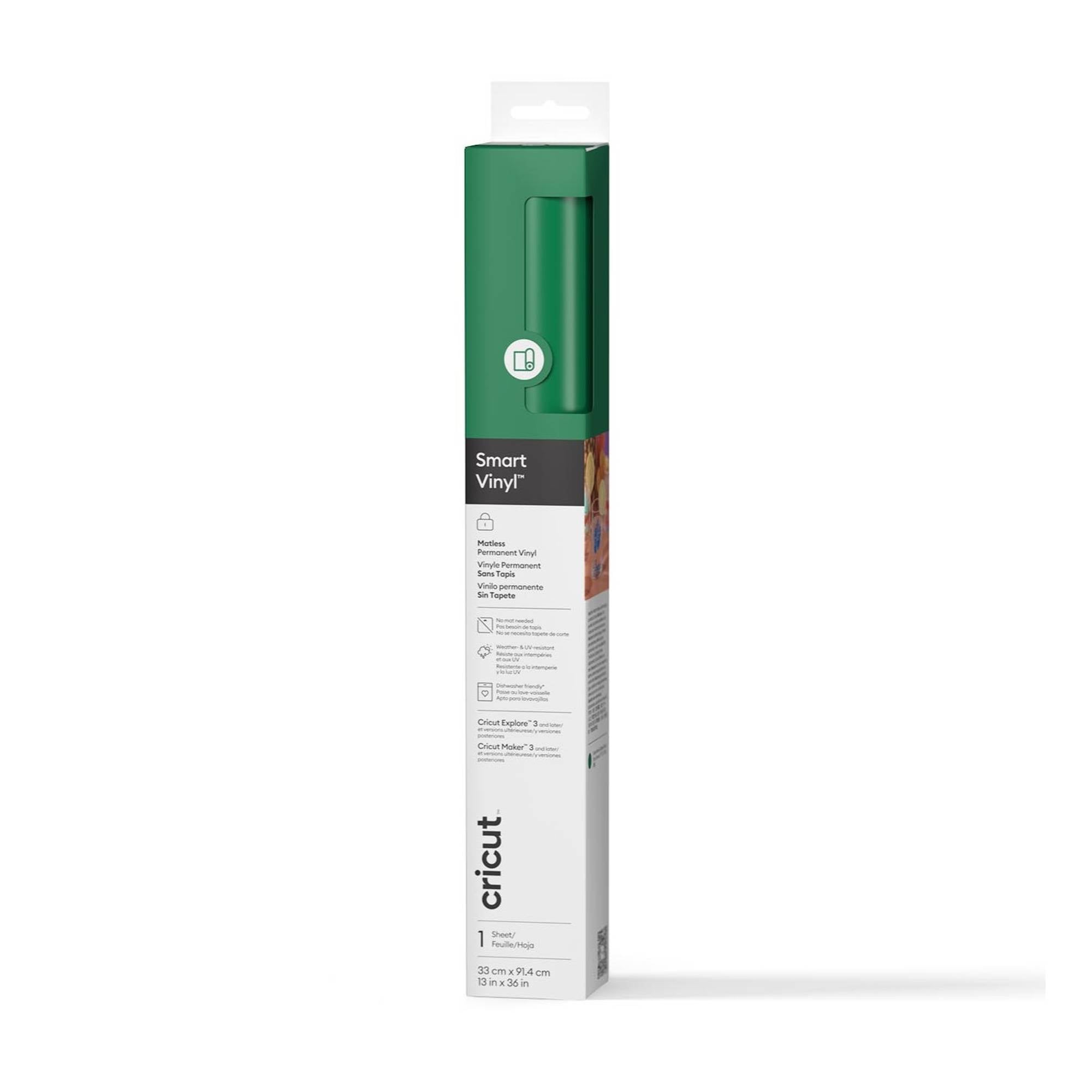 Cricut Green Permanent Smart Vinyl 13 x 36 Inches | Hobbycraft