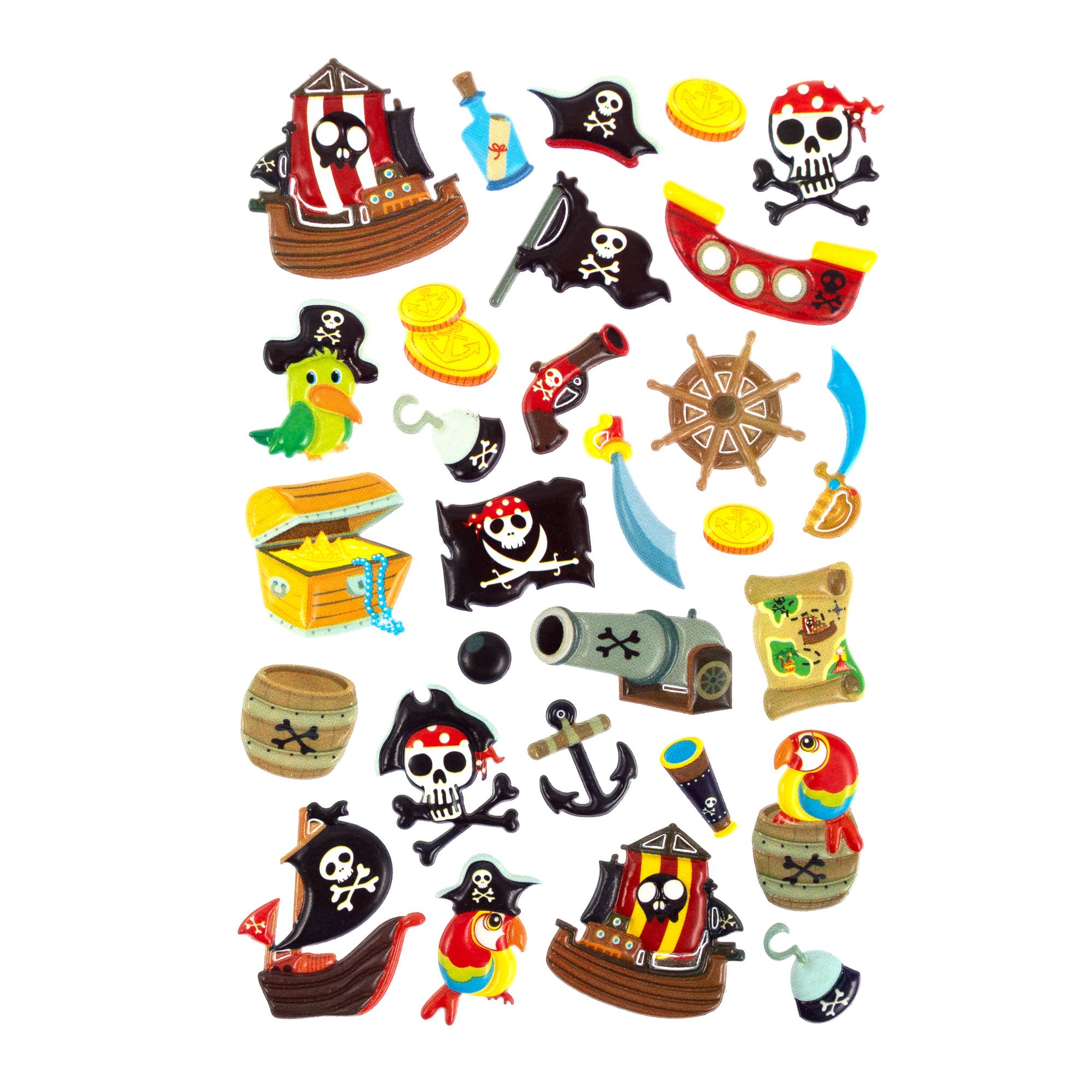 Pirate Puffy Stickers | Hobbycraft