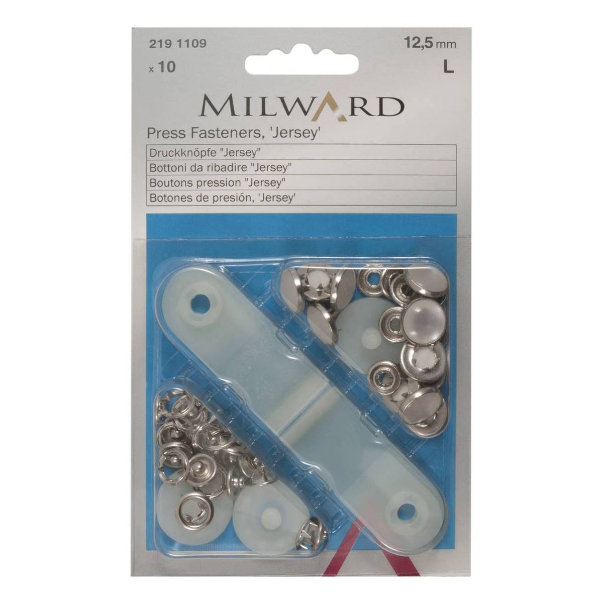 Milward Jersey Press Fasteners 12.5mm 10 Pack | Hobbycraft
