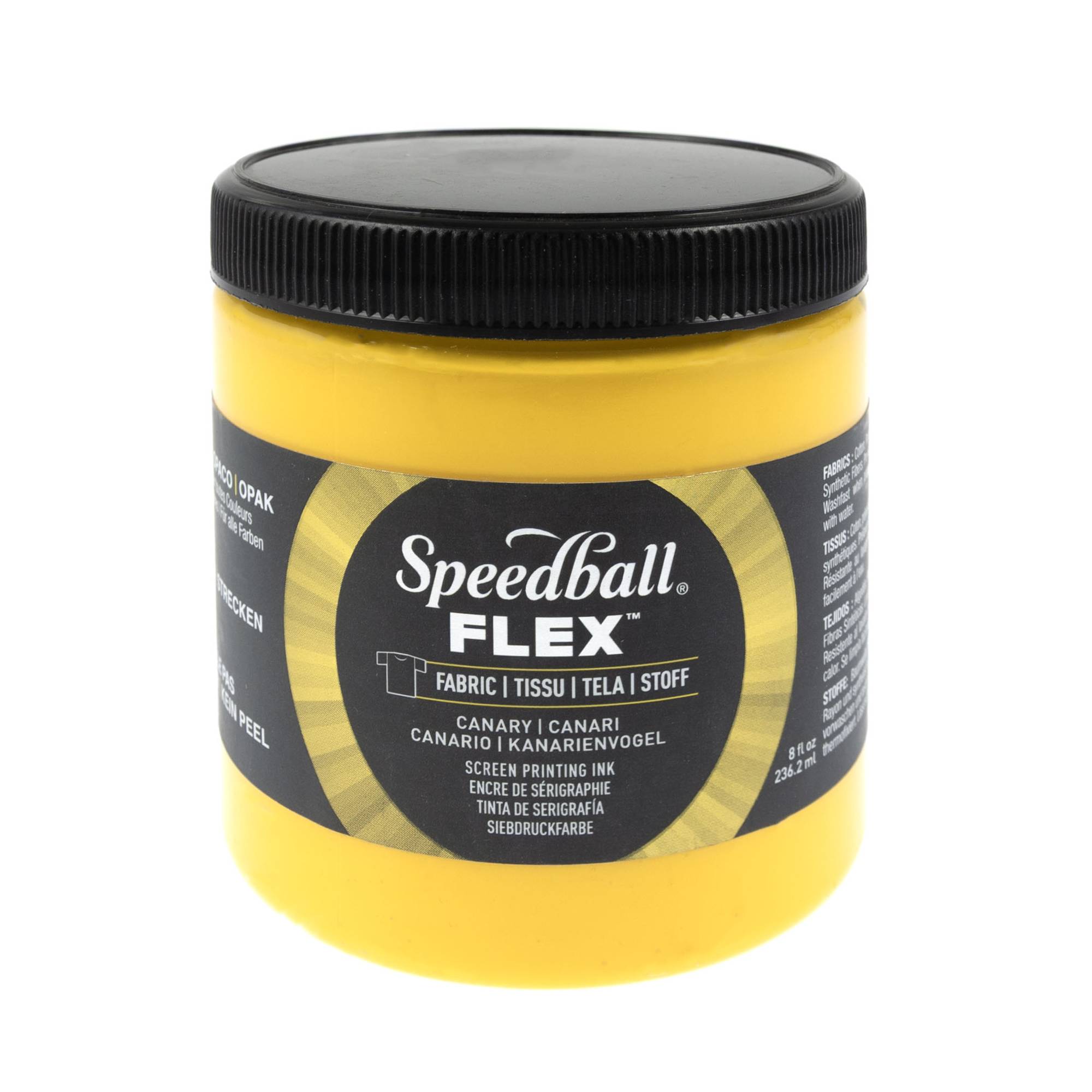 Speedball Flex Canary Yellow Fabric Screen Printing Ink 236ml | Hobbycraft