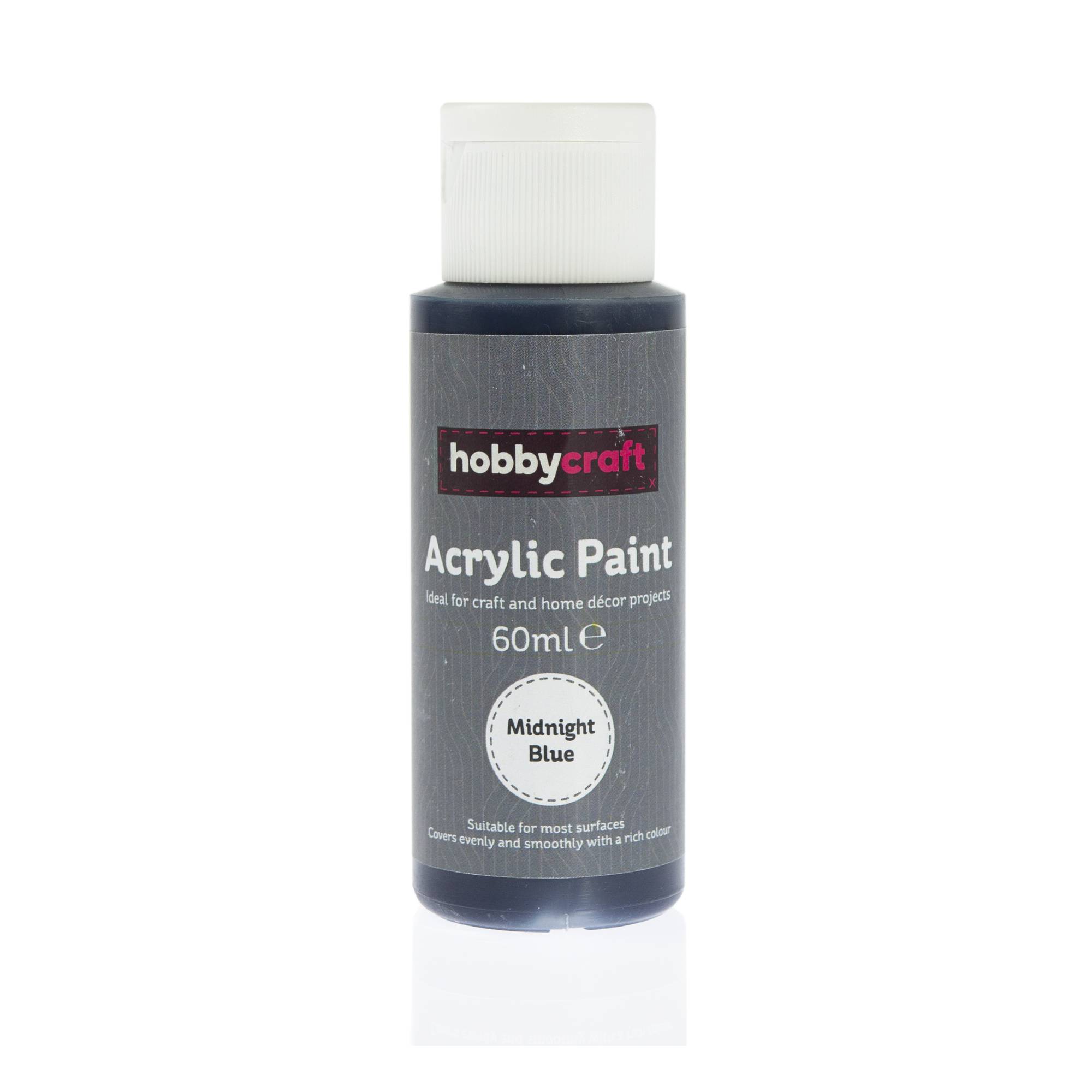 Midnight Blue Acrylic Craft Paint 60ml | Hobbycraft