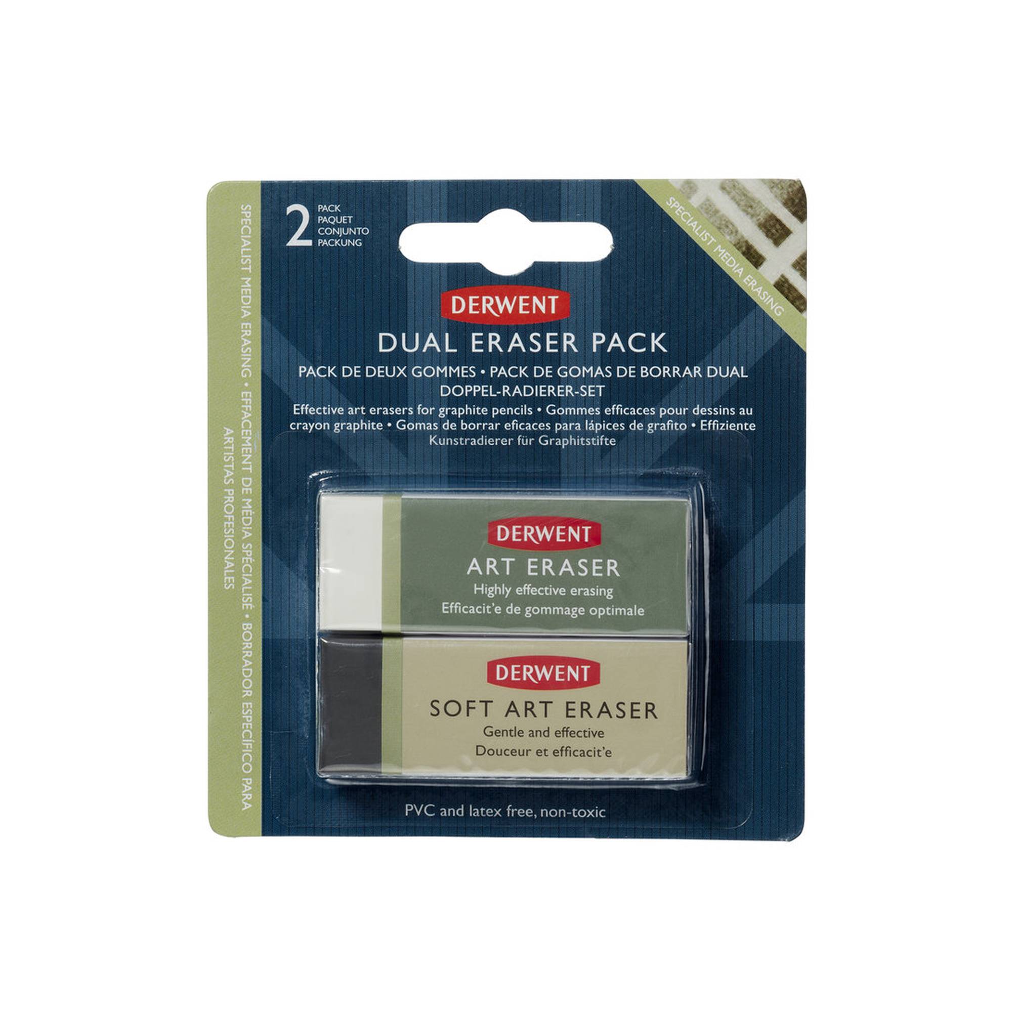 Derwent Shaped Erasers 2 Pack | Hobbycraft