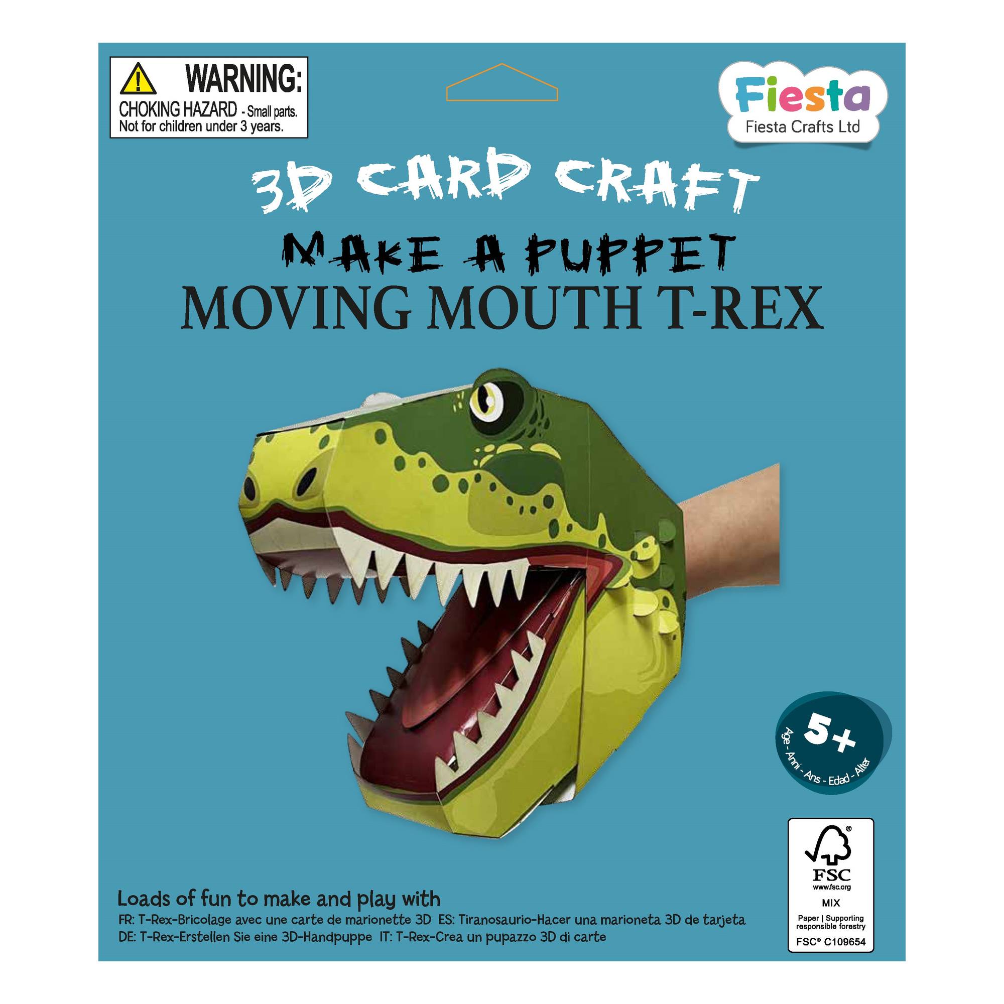 Make a Moving Mouth T-Rex Puppet Kit | Hobbycraft
